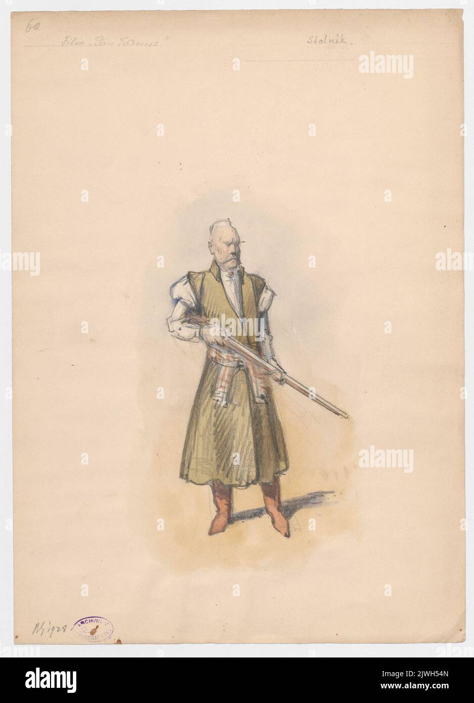 Design of the costume of Stolnik for the film 'Pan Tadeusz' [Master ...