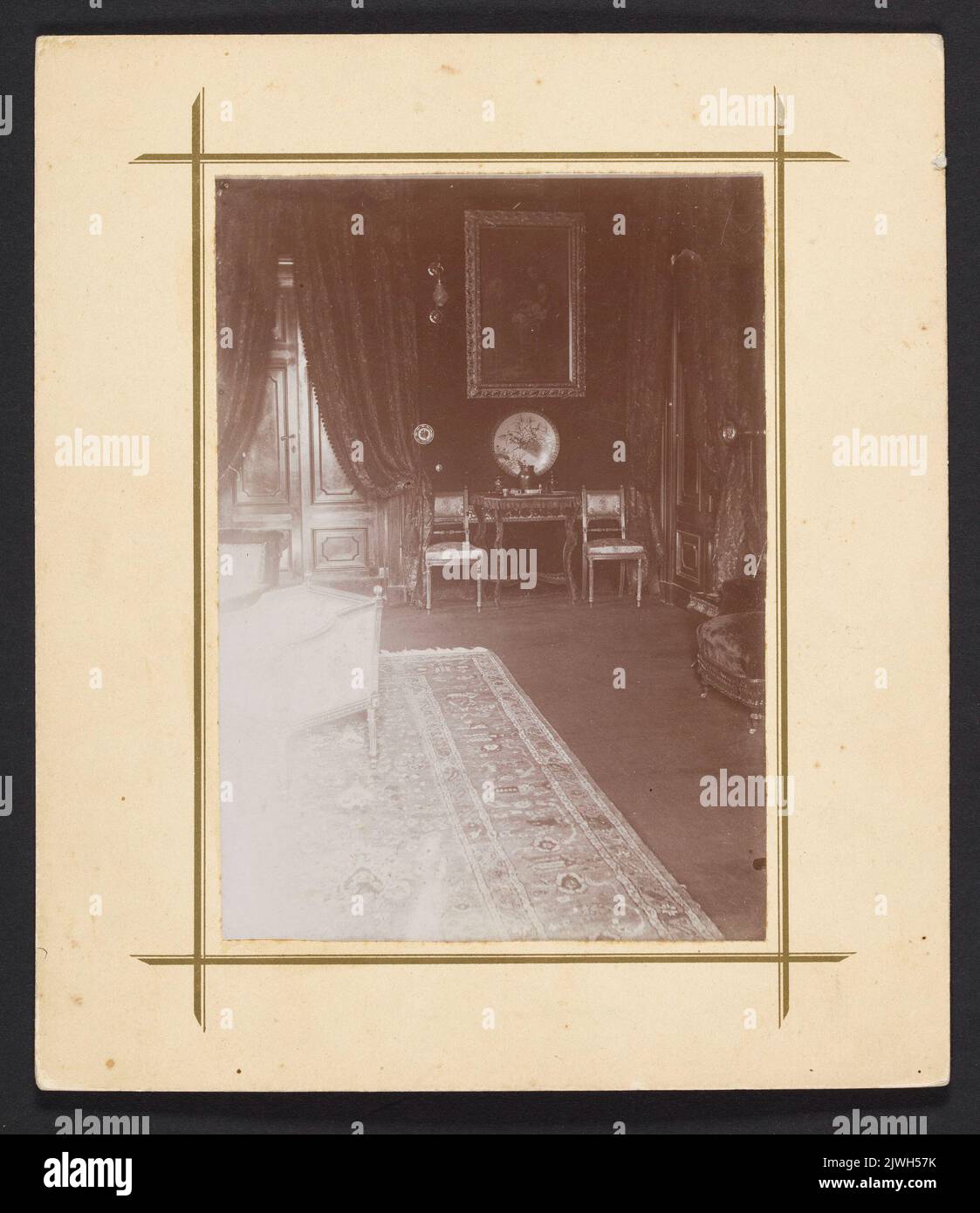 The villa of Henryk Siemiradzki in the via Gaeta in Rome - living room ...