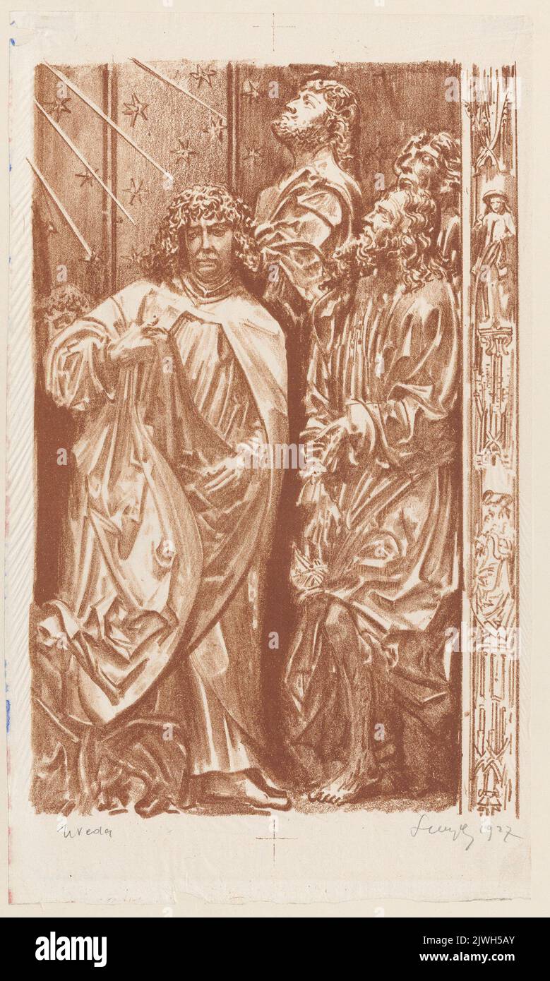 The Apostles from the Veit Stoss altarpiece. Wyczółkowski, Leon (1852 ...