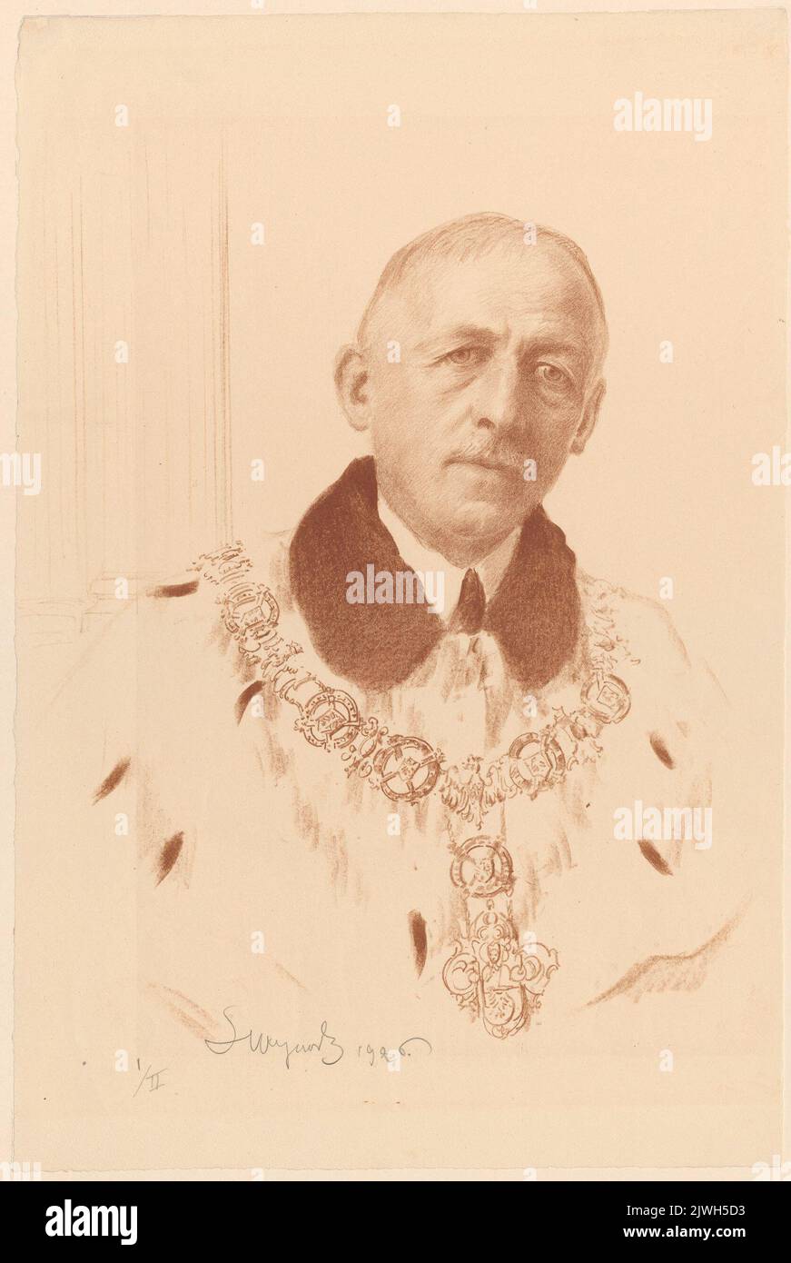 Portrait of Kazimierz Kostanecki. Wyczółkowski, Leon (1852-1936 ...