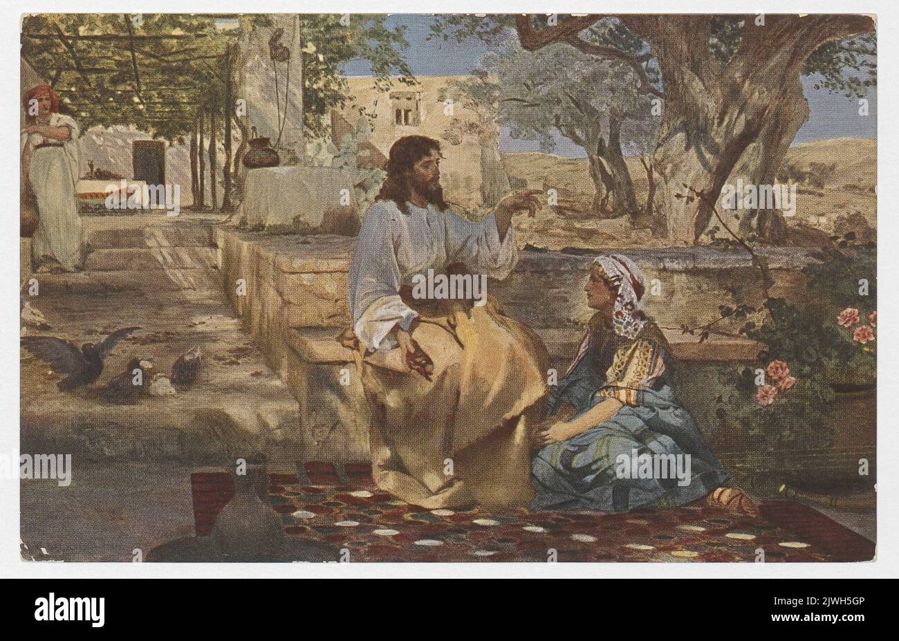 Henryk Siemiradzki (1843-1902), Christ in the House of Martha and Mary ...