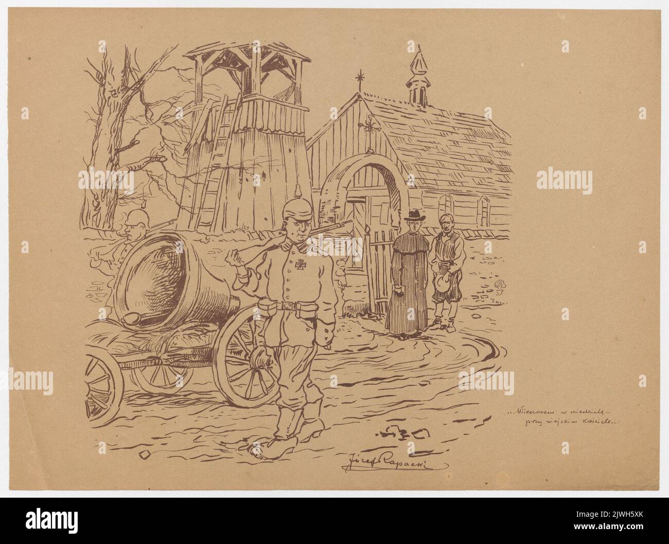 On a Sunday Evening by a Village Church, chart 15 from the portfolio ...