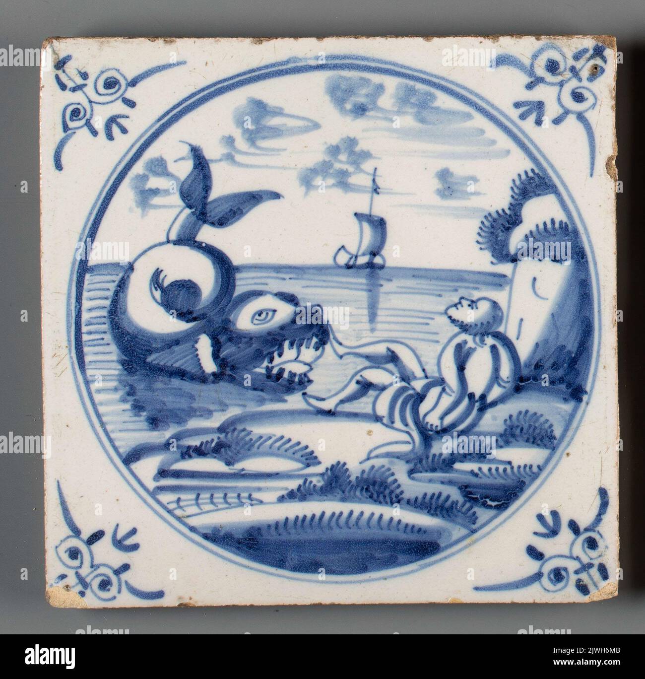 Tile. Amsterdam (ośrodek ceramiczny ; ca 1580- ), factory Stock Photo ...