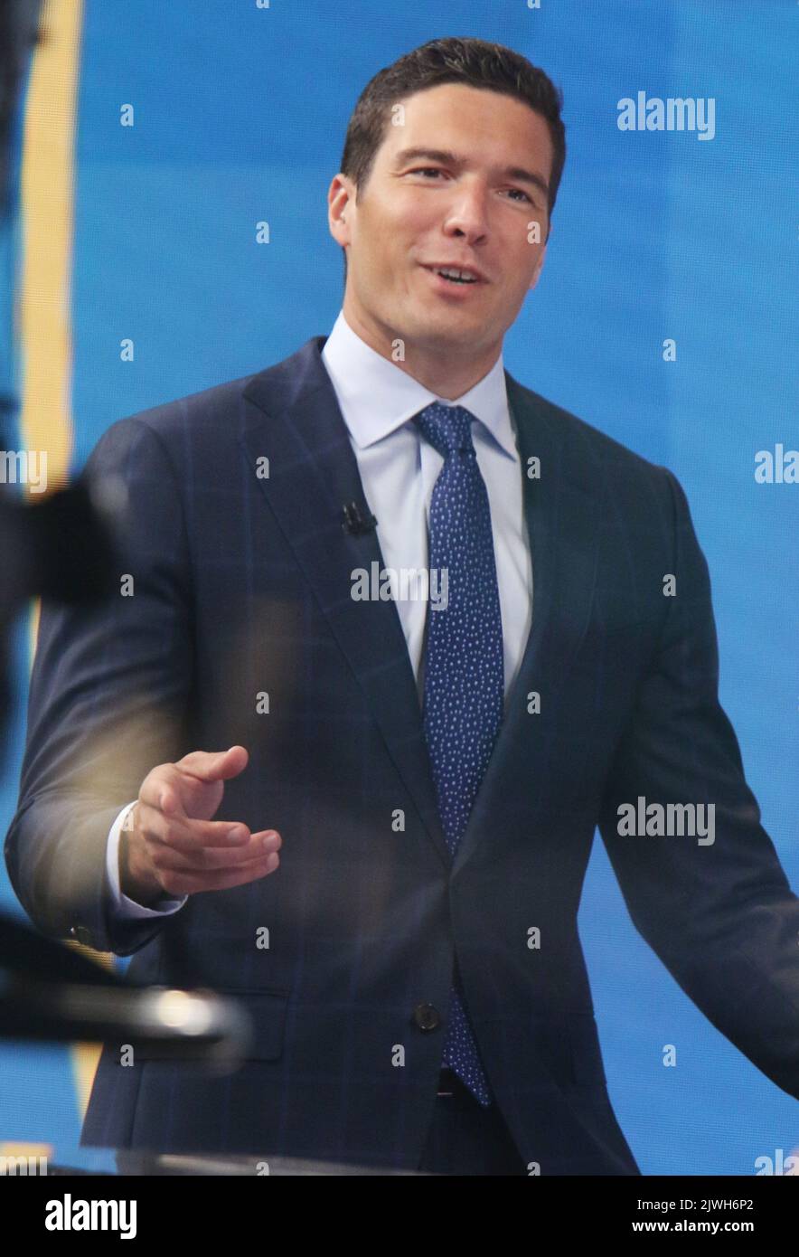 September 05, 2022 Will Reeves on the set of Good Morning America in ...