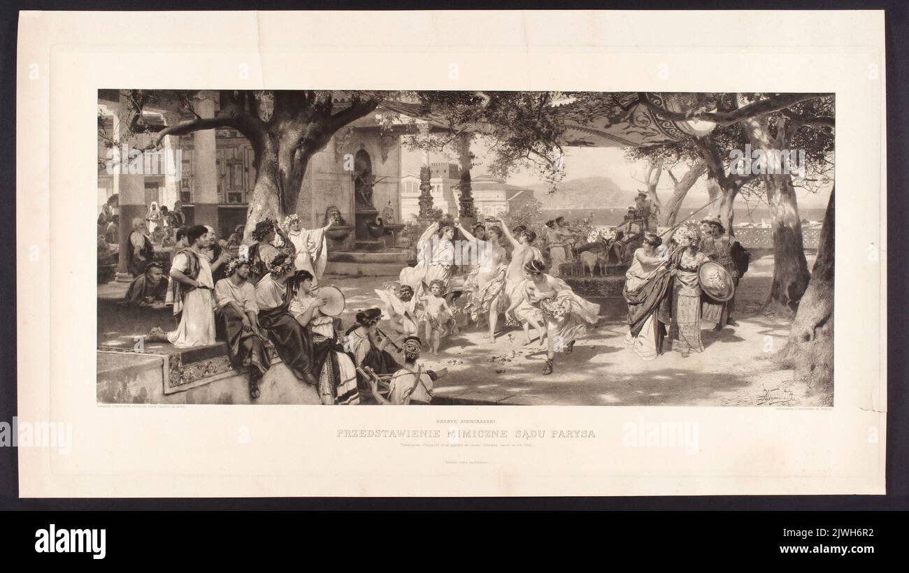 Reproduction of a painting: Henryk Siemiradzki (1843-1902), Mimic ...