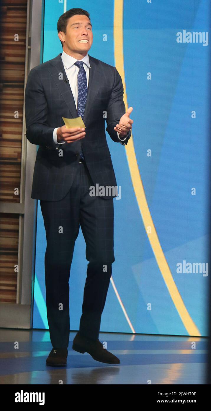 September 05, 2022 Will Reeves on the set of Good Morning America in ...