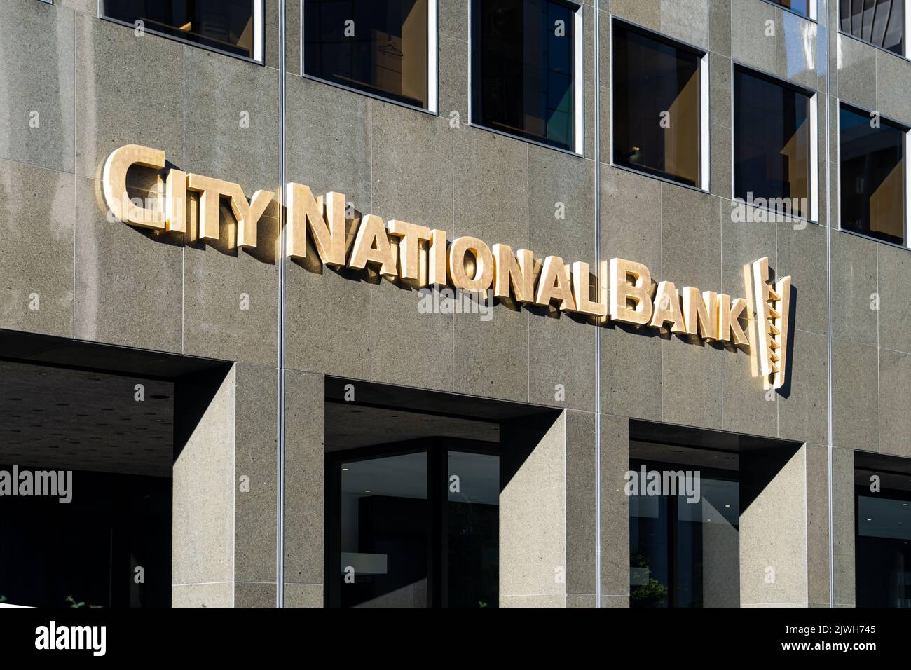 Los Angeles, California, USA - July 5, 2022: The City National Bank ...