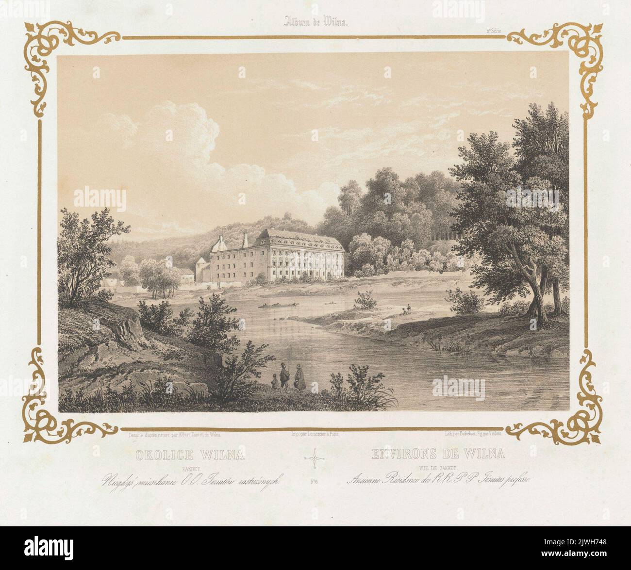 Zakręt, near Vilnius. Lemercier, Rose Joseph (Paryż ; zakład ...