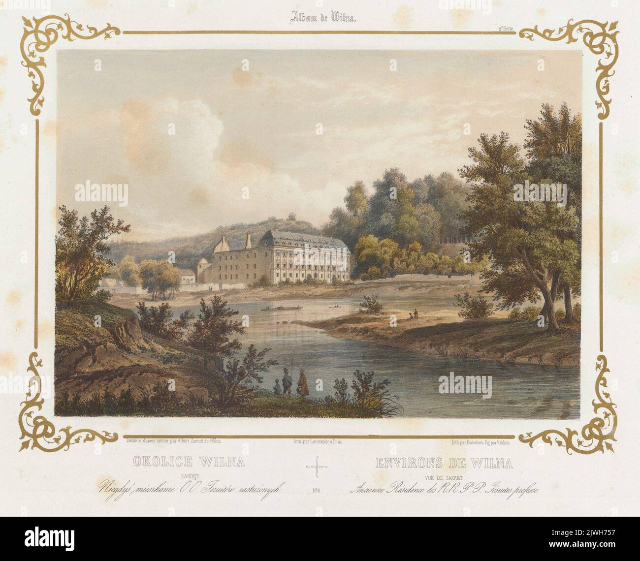 Zakręt, near Vilnius. Lemercier, Rose Joseph (Paryż ; zakład ...