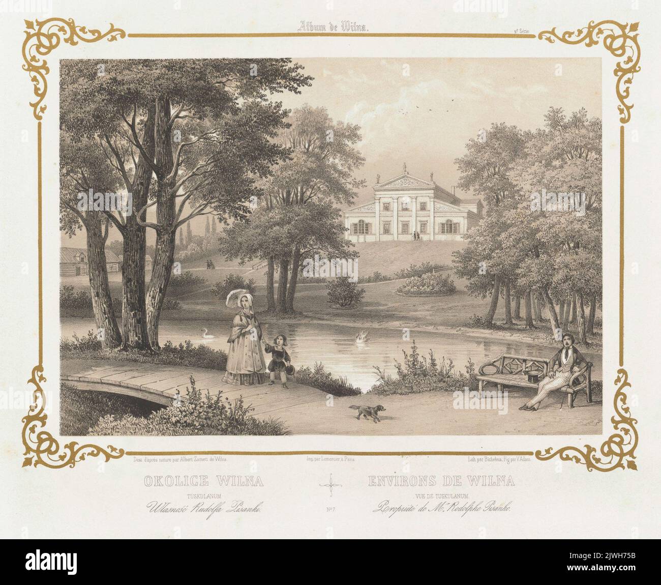 Tuskulanum. Lemercier, Rose Joseph (Paryż ; zakład litograficzny ; 1827 ...