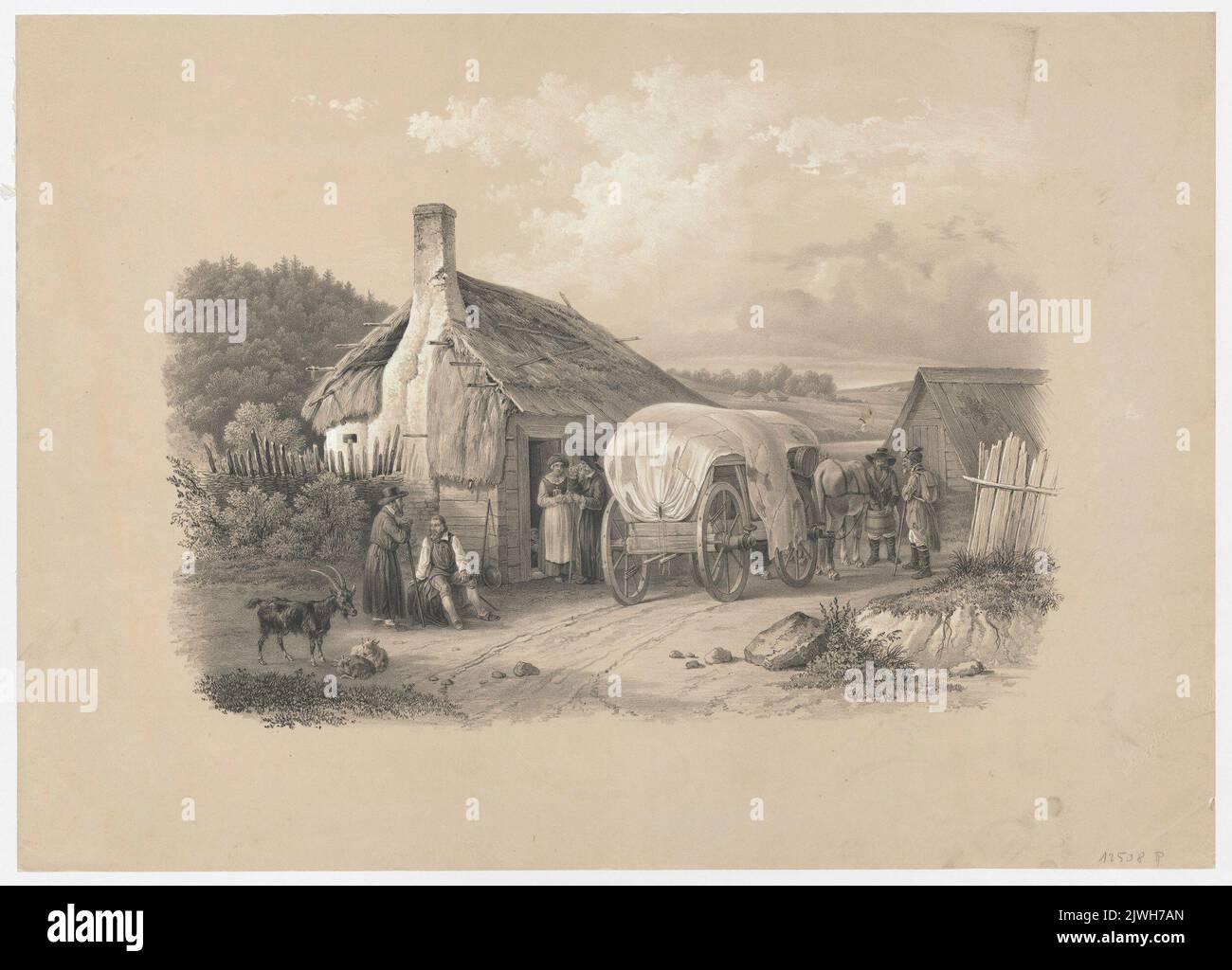 Smuggling goods in the vicinity of Vilnius. Lemercier, Rose Joseph ...