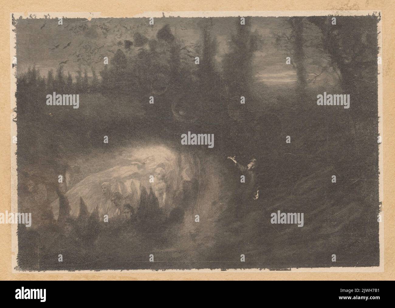 Chopin’s Funeral March. Holewiński, Józef (1848-1917), graphic artist ...