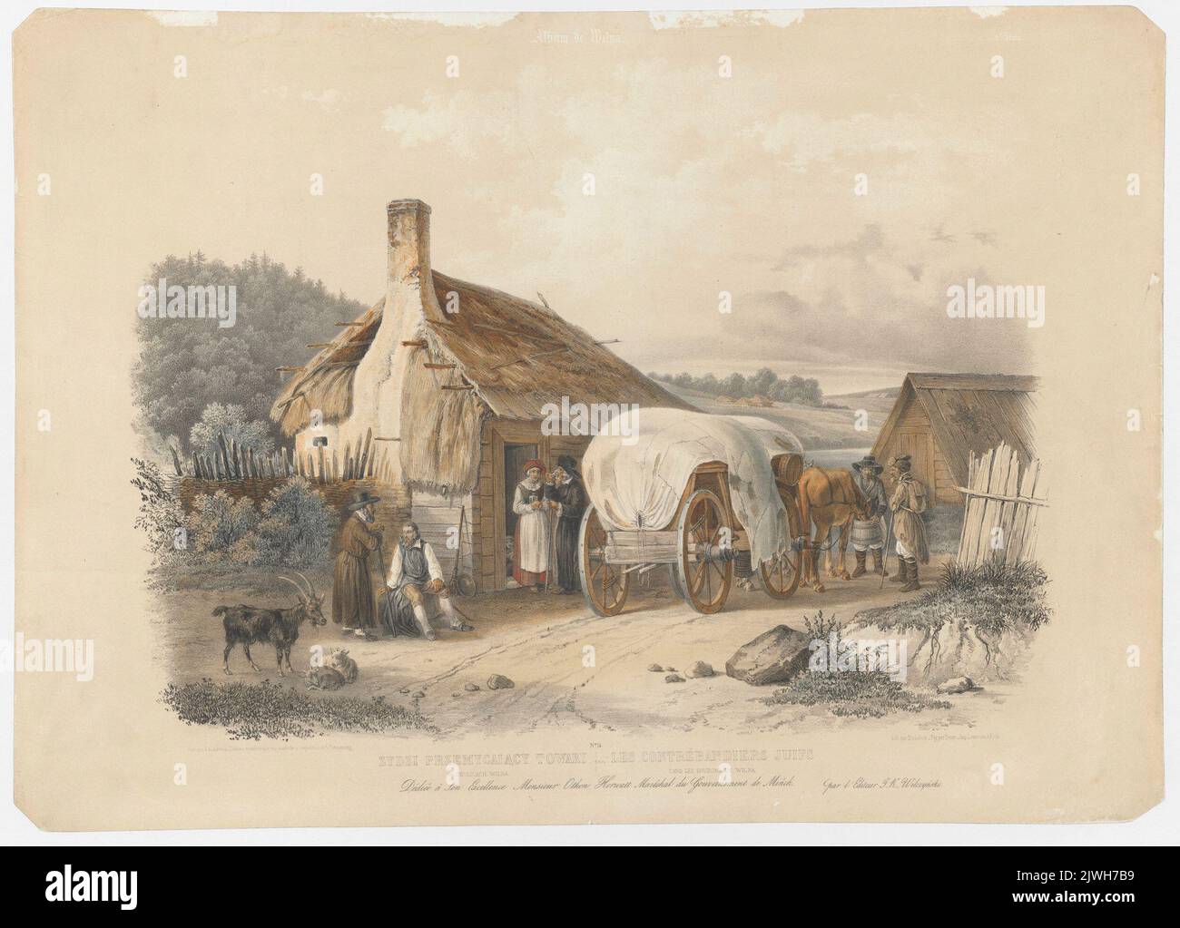 Smuggling goods in the vicinity of Vilnius. Lemercier, Rose Joseph ...