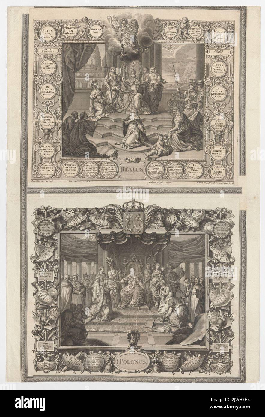 Italus and Polonus, chart 3 and 7 from the series “Laconicum Europae ...