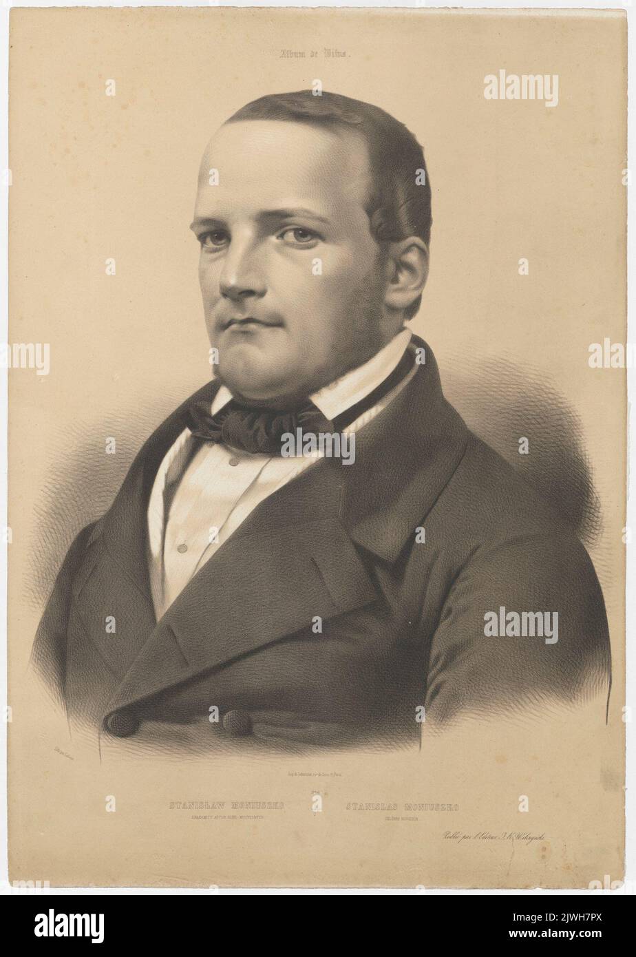 Portrait of Stanisław Moniuszko. Lemercier, Rose Joseph (Paryż ; zakład ...