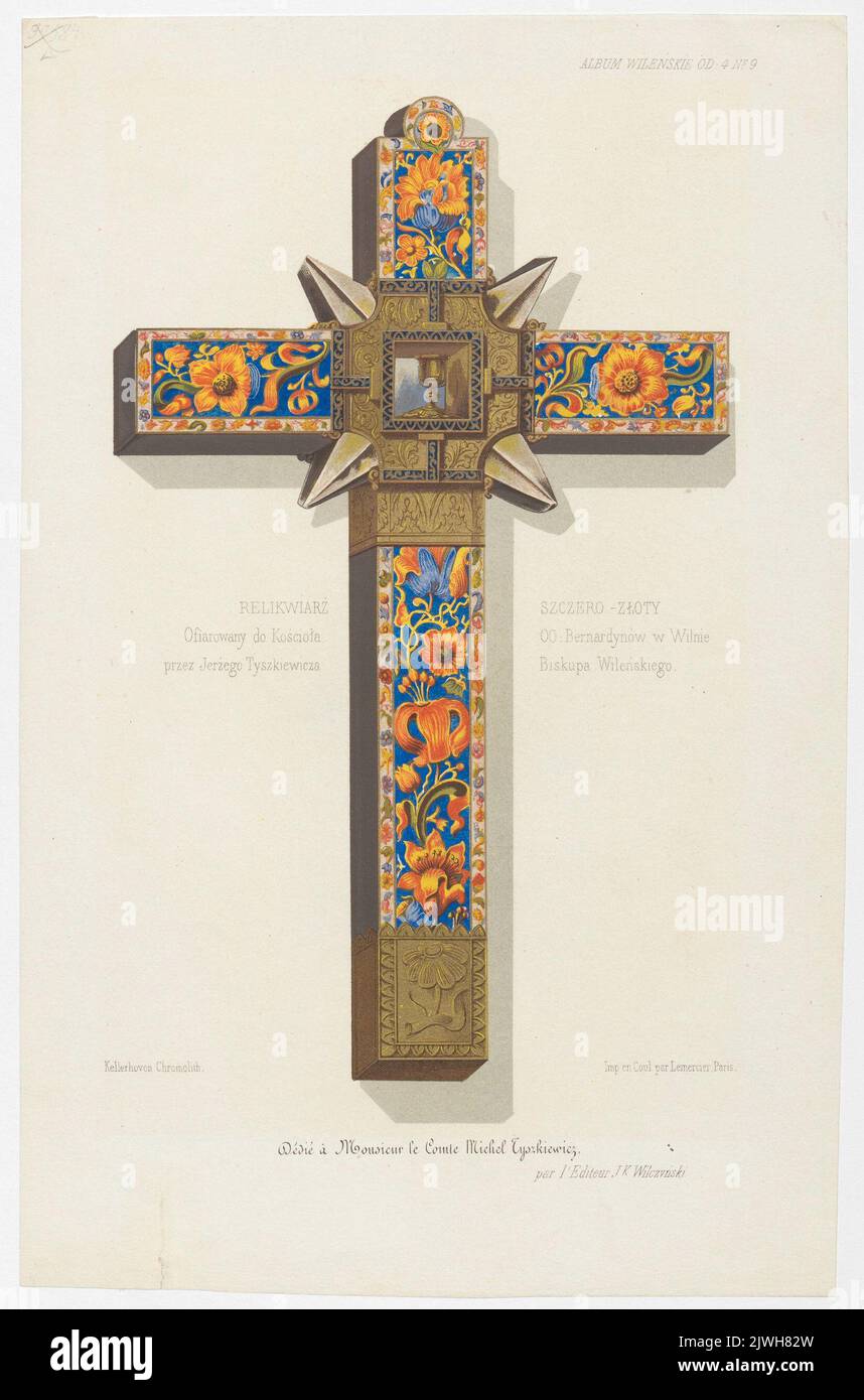 Reliquary from the Bernardine church in Vilnius. Lemercier, Rose Joseph (Paryż ; zakład ...