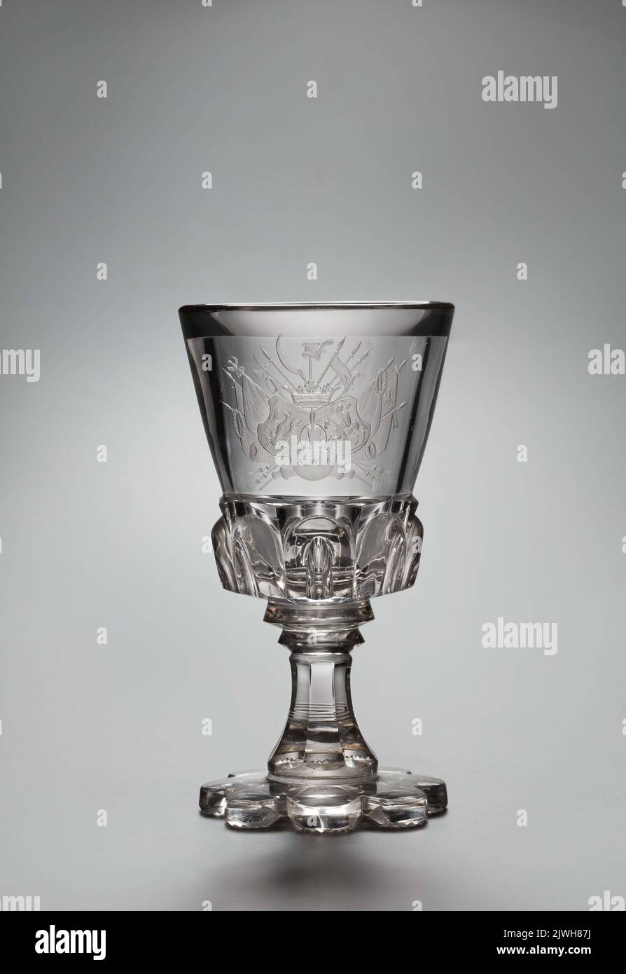 Goblet. Nieokreślona huta, factory Stock Photo - Alamy
