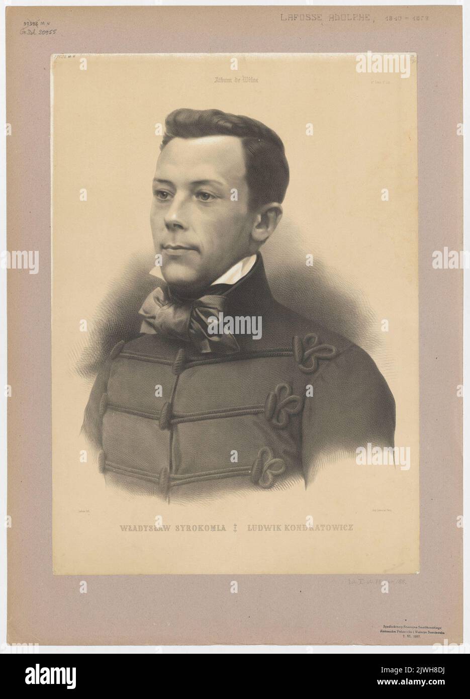 Portrait of Władysław Syrokomla. Lemercier, Rose Joseph (Paryż ; zakład ...