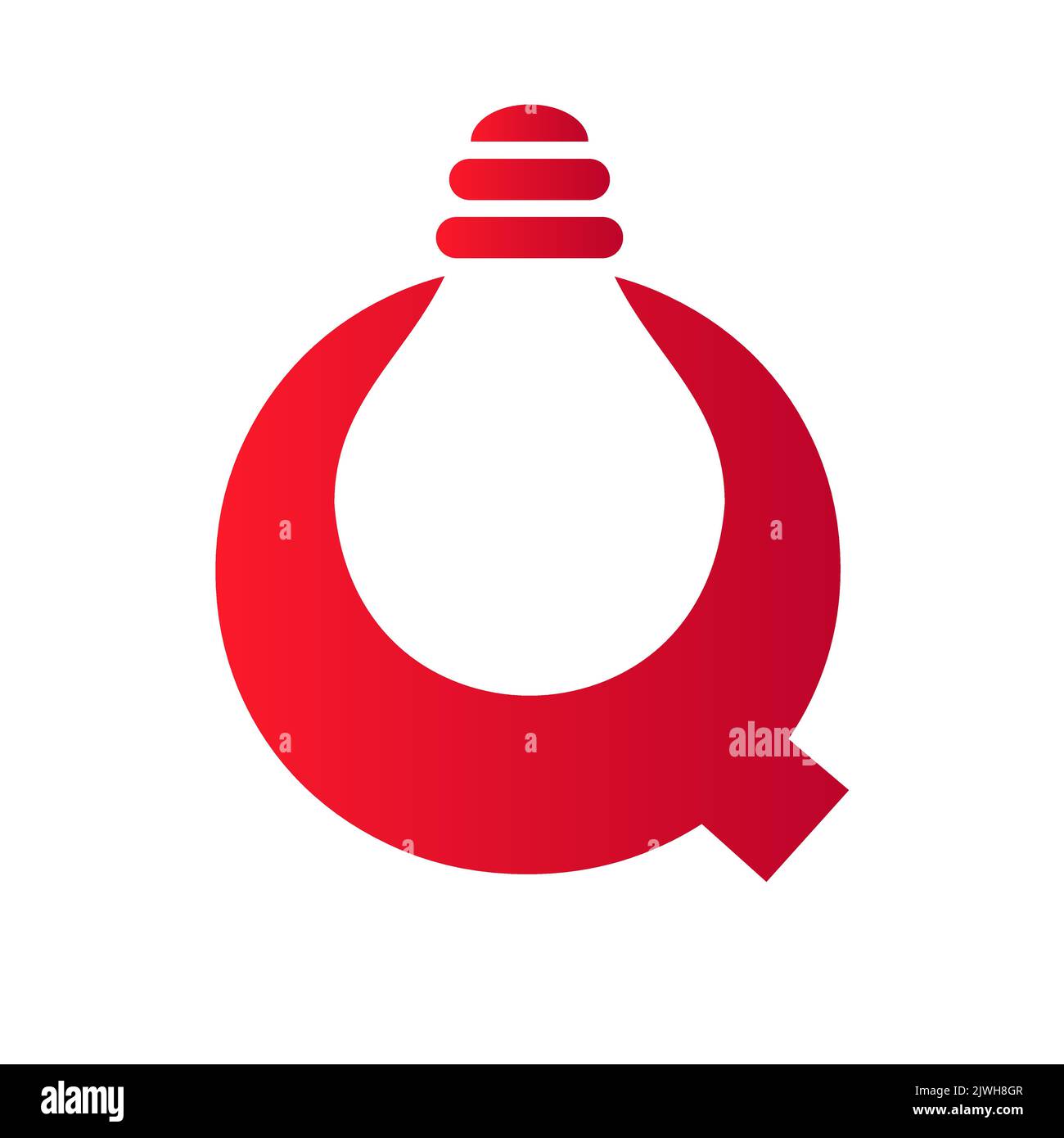 Letter Q Electric Logo Combine With Electric Bulb Icon Vector Template ...