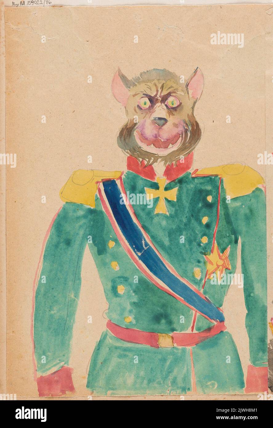 Officer with the face of a dog I. Witkiewicz, Stanisław (1851-1915 ...