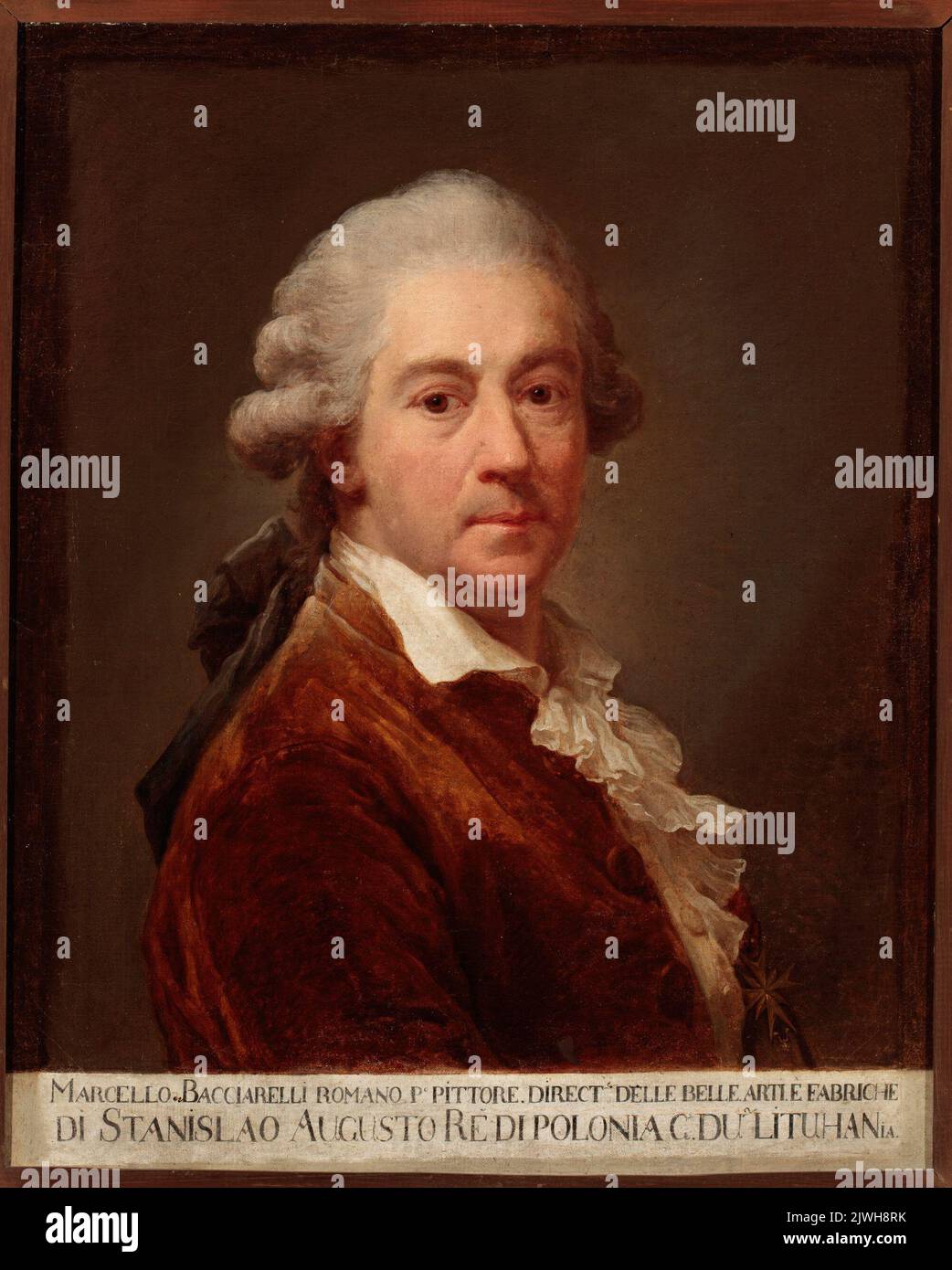 Self-portrait in a tailcoat. Bacciarelli, Marcello (1731-1818), painter ...