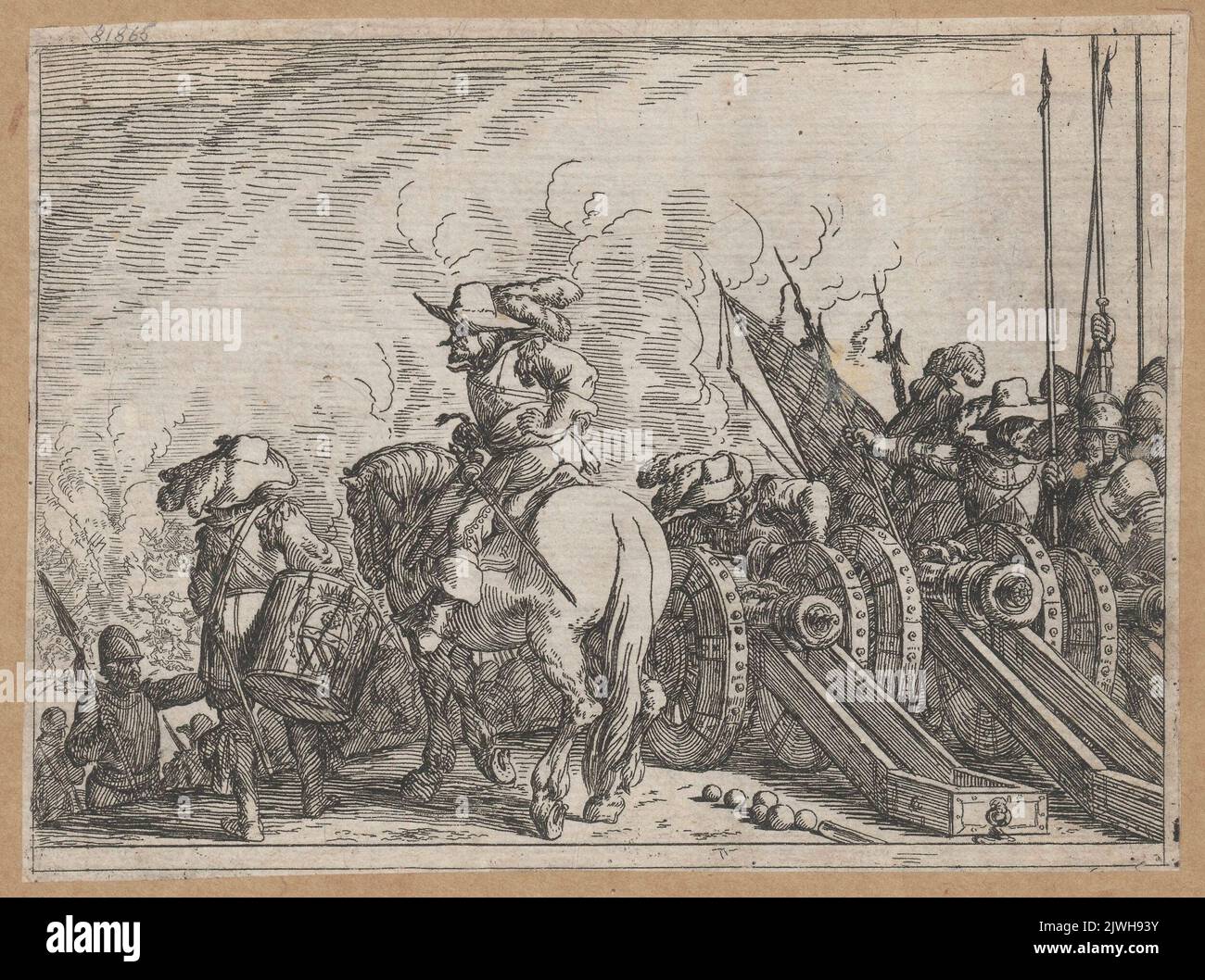 Artillery post. Baur, Johann Wilhelm (1607-1642), graphic artist Stock Photo - Alamy