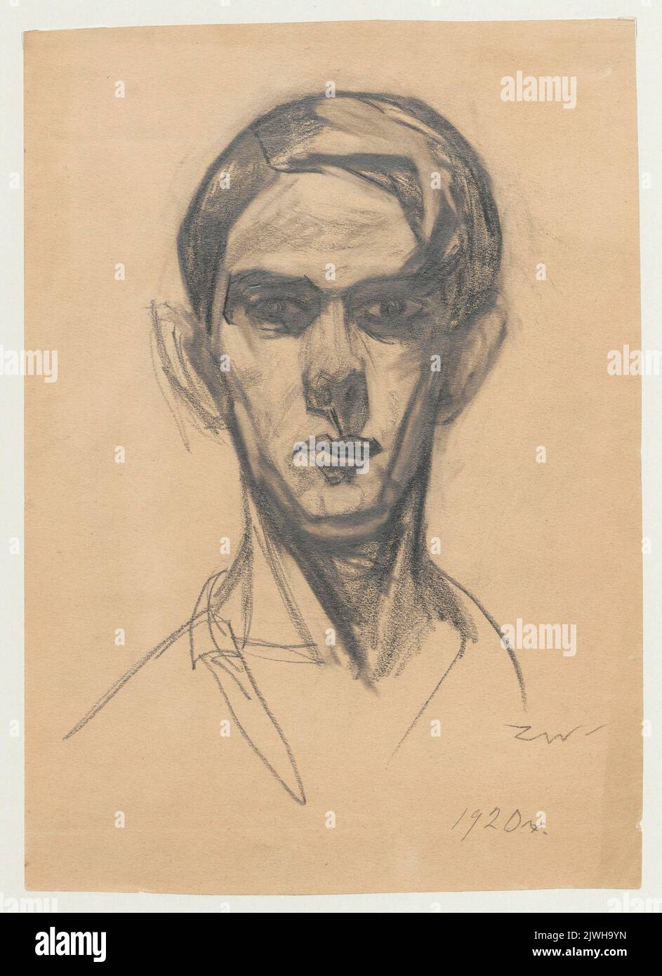 Self-portrait. Waliszewski, Zygmunt (1897-1936), draughtsman ...