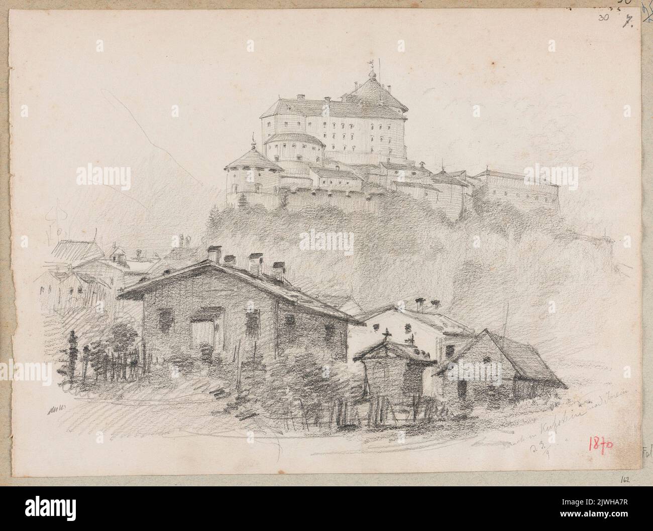View of the Kufstein Castle. Czachórski, Władysław (1850-1911 ...