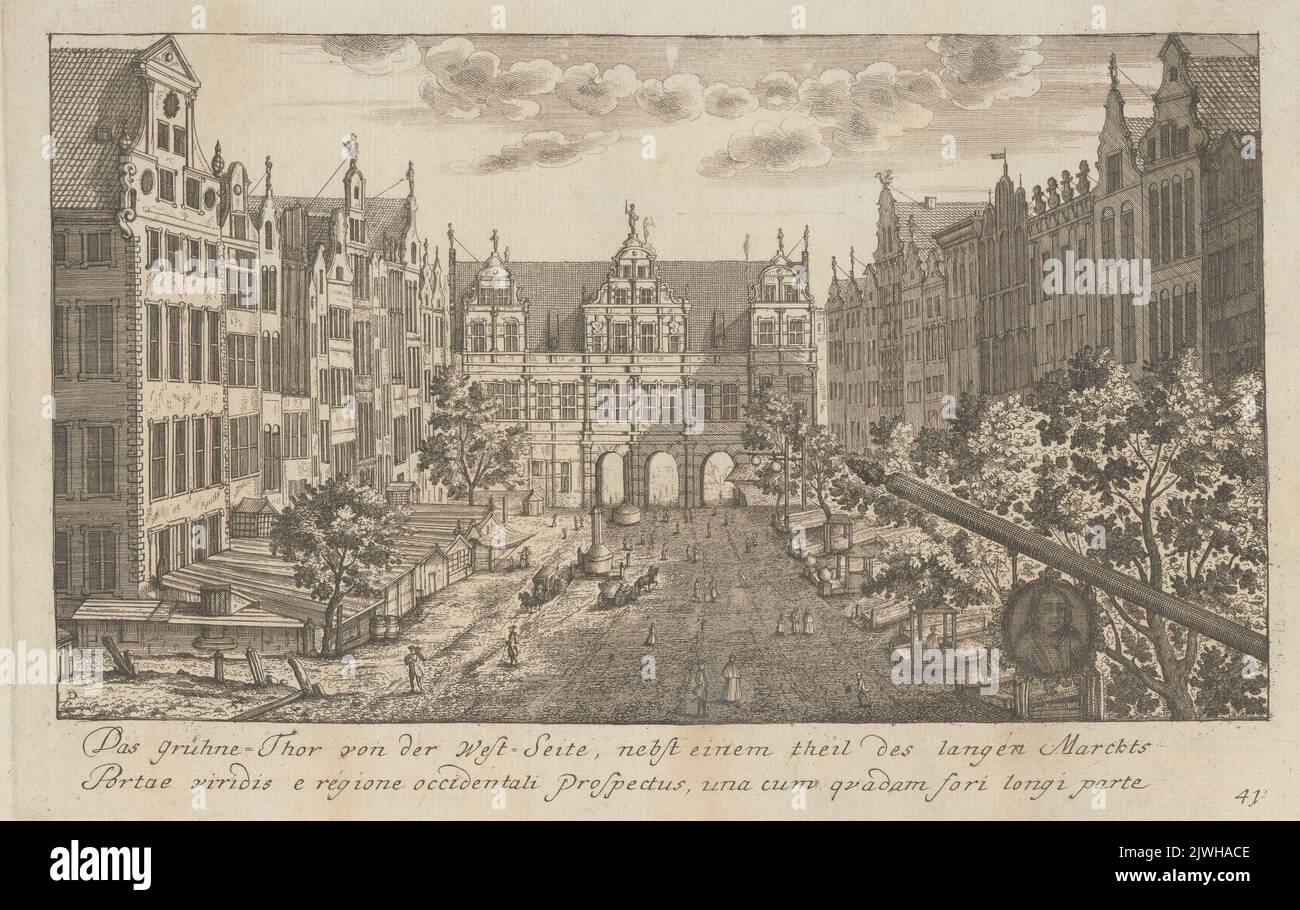 The Green Gate from the side of Długi Targ (Long Market), chart 41 from ...