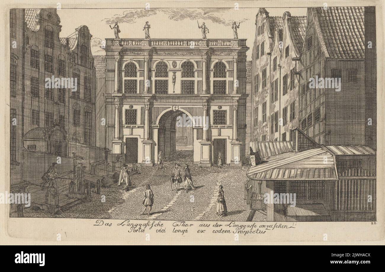 The Golden Gate from the side of Długi Targ (Long Market), chart 22 ...