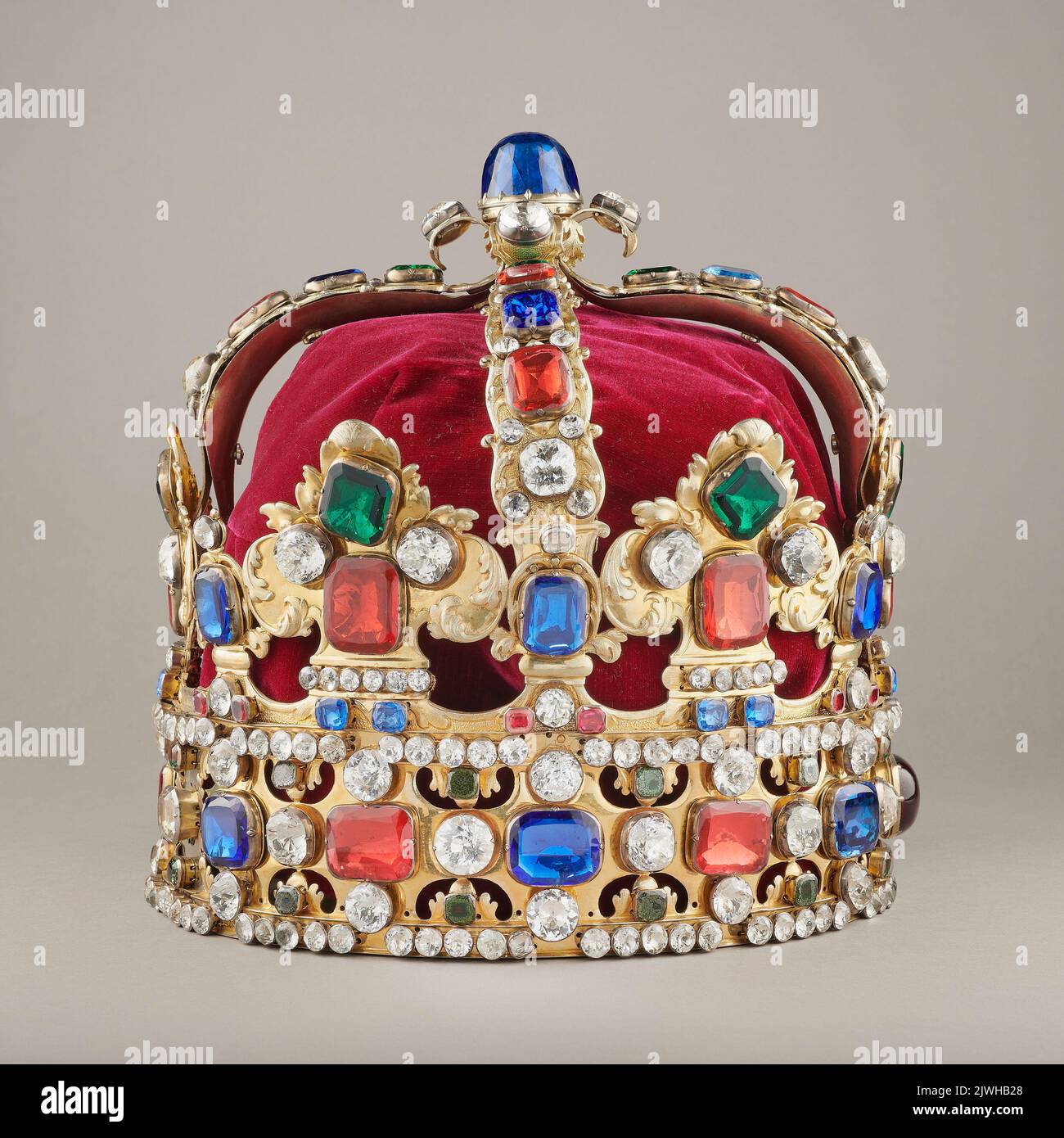 Crown of King Augustus III. Köhler, Johannes, goldsmith Stock Photo - Alamy