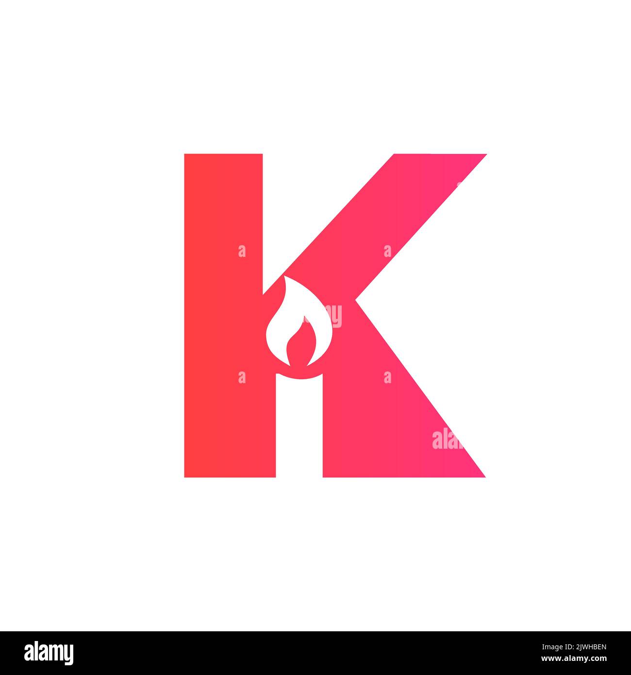 Letter K Candle Logo Design For Event, Celebration and Party Symbol ...