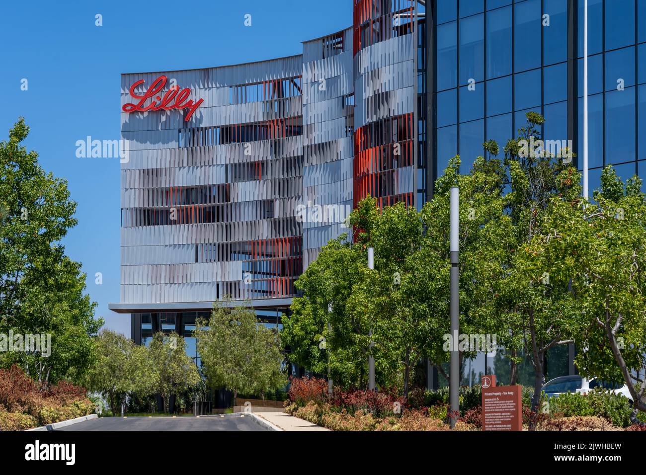 San Diego, California, USA - July 9, 2022: Lilly Biotechnology Center ... San Diego, California, USA - July 9, 2022: Lilly Biotechnology Center ...