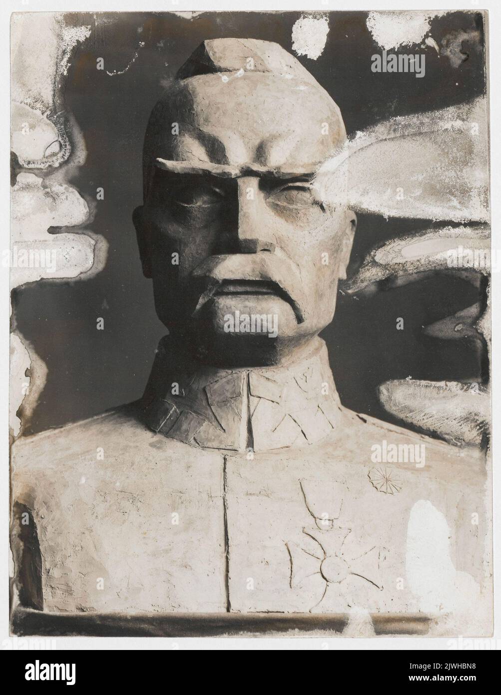 Bust of Marshall Józef Piłsudski- Sculpture by Olga Niewska [gypsum ...