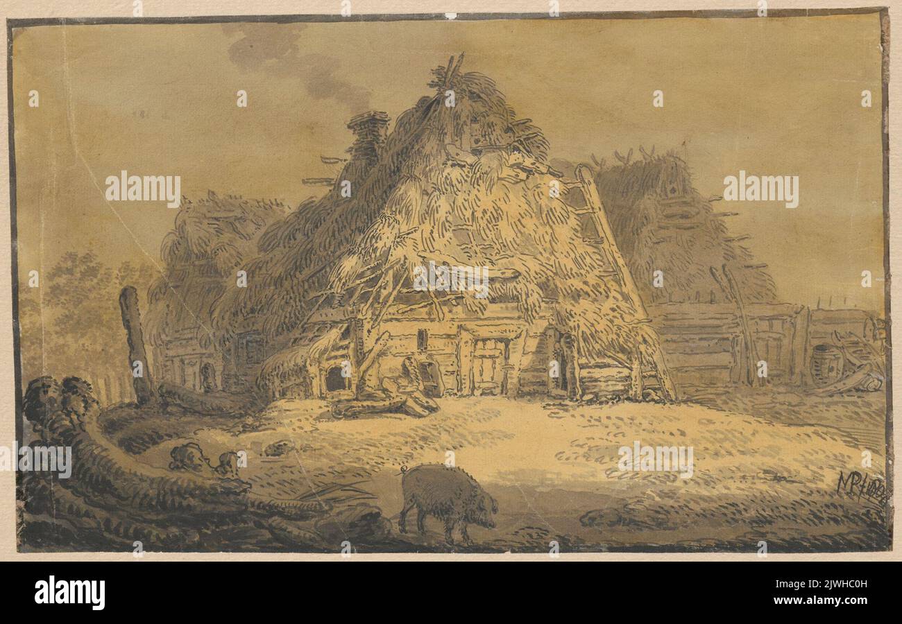 Country farm. Płoński, Michał (1778-1812), draughtsman, cartoonist ...