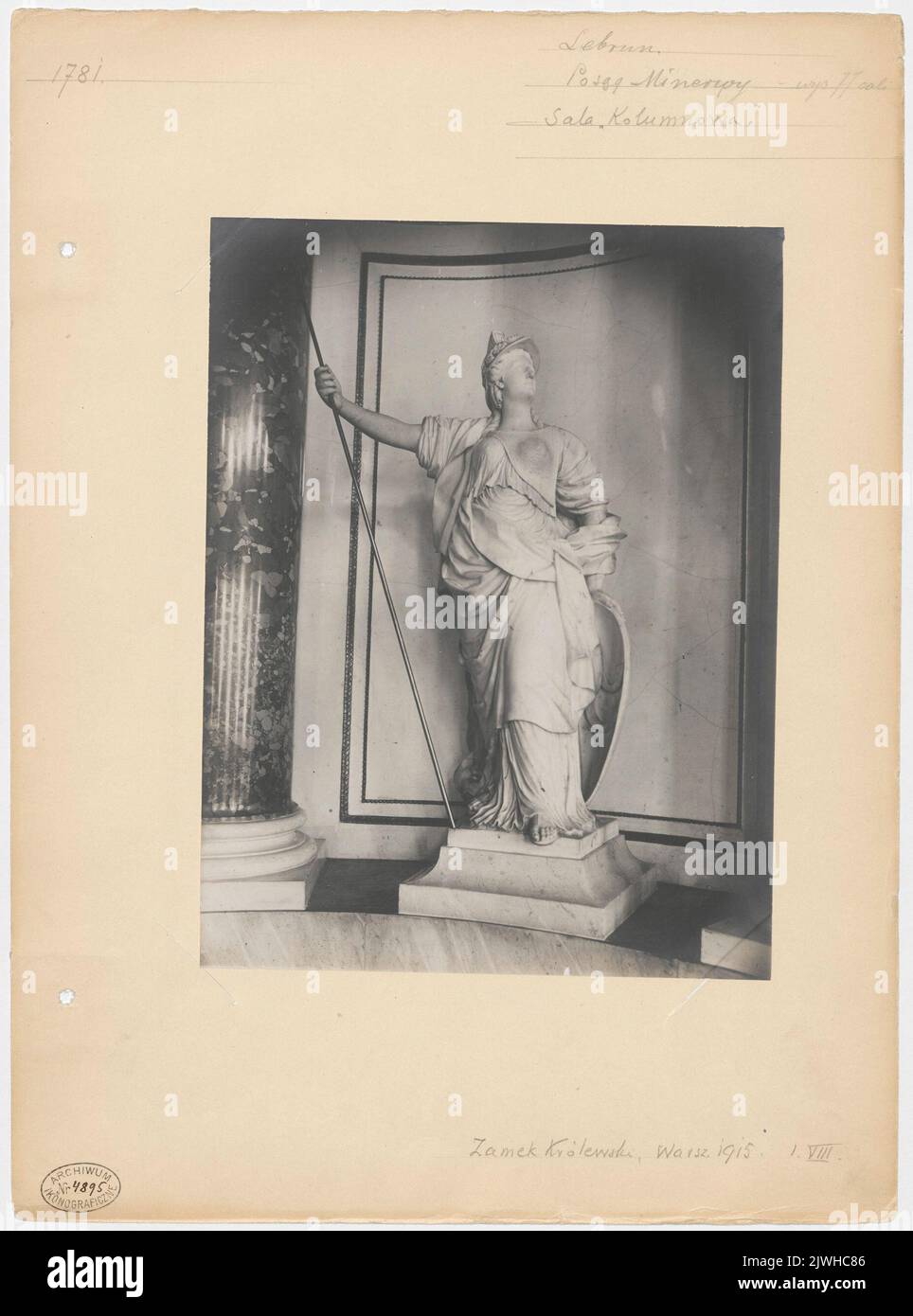 Warsaw. Column (Grand, Ball) Room at the Royal Castle - view of the ...