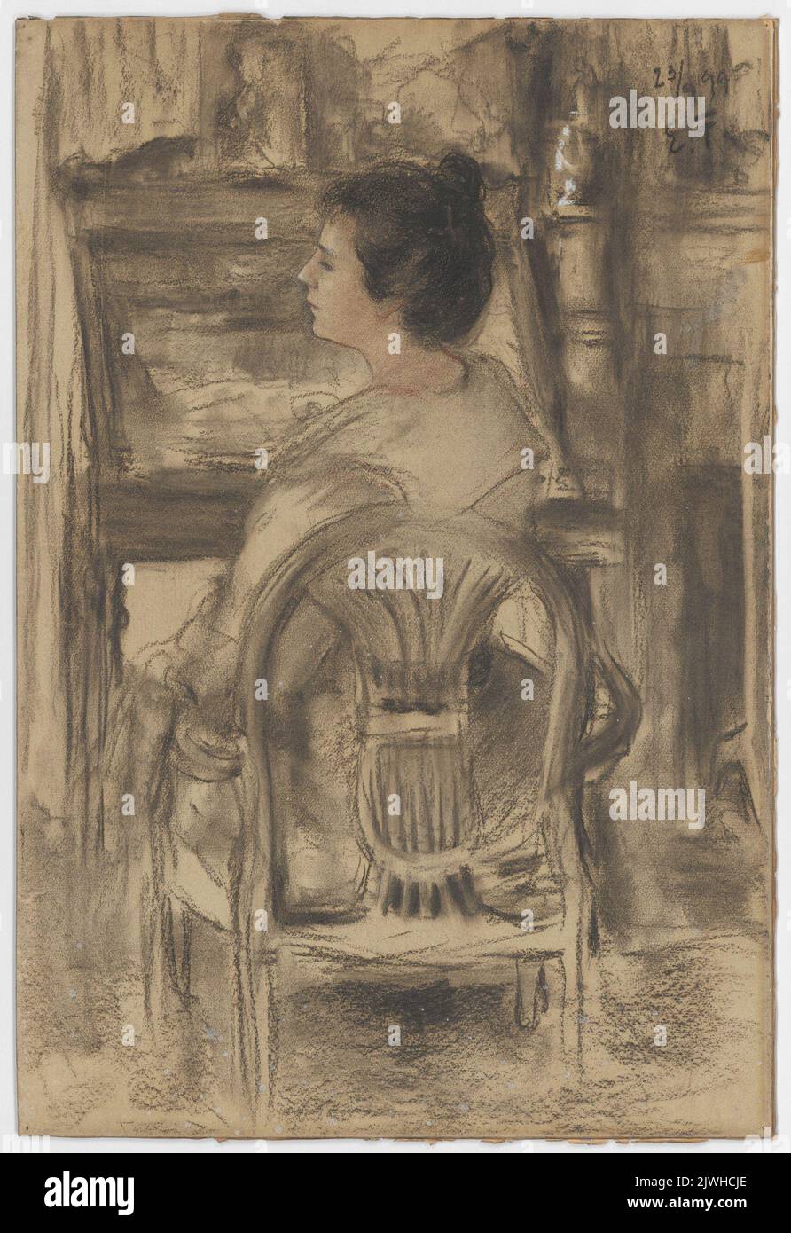 Portrait of Helena Maria Paderewska nee Rosen. Friant, Émile (1863-1932 ...