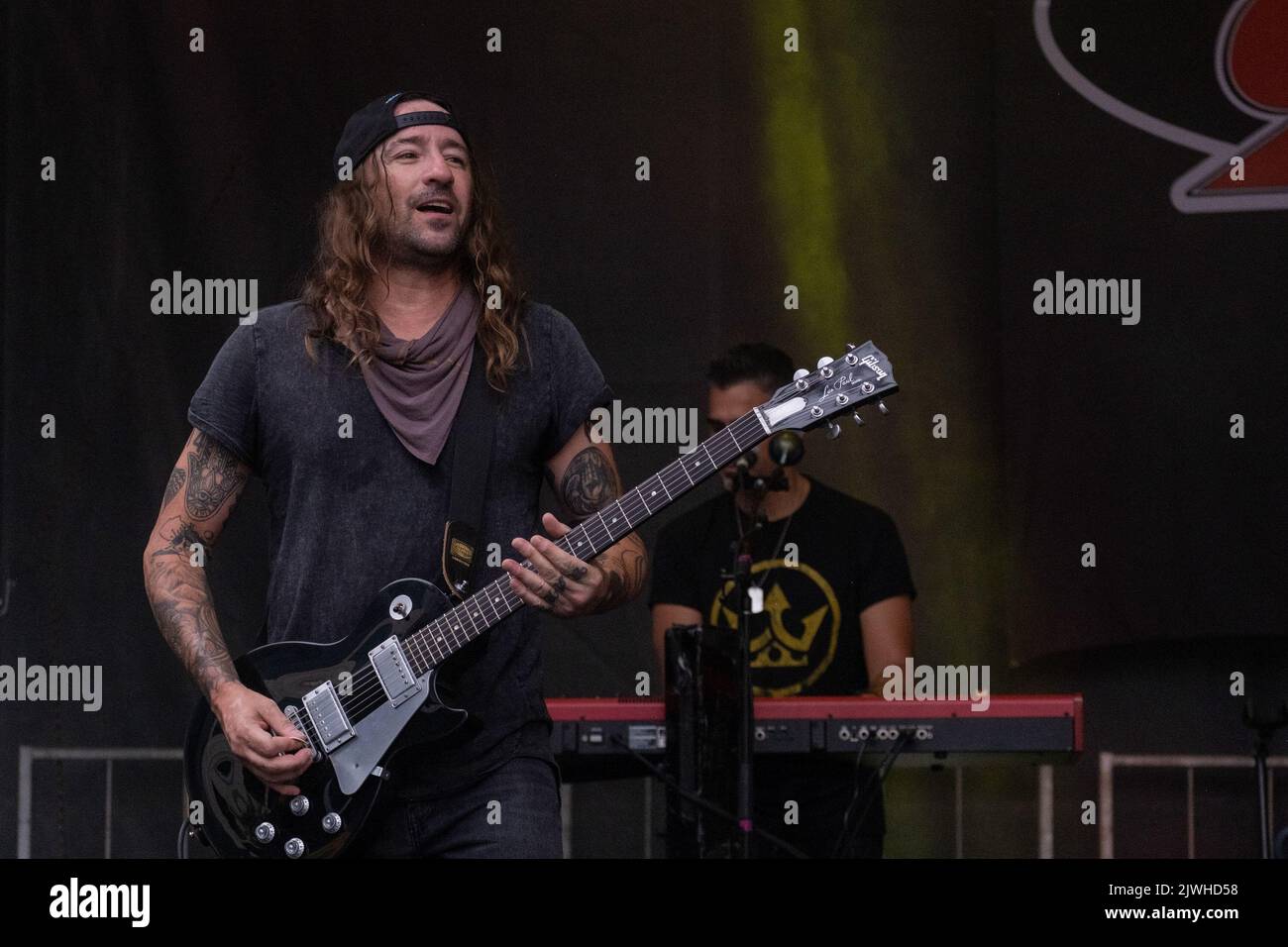 Madison, Wisconsin, September 4, 2022, Josh Steely of Daughtry during ...