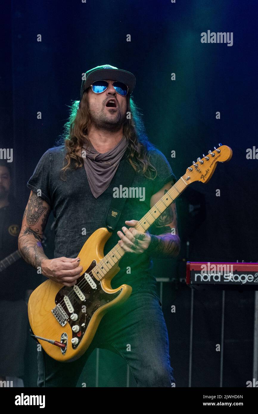 Madison, Wisconsin, September 4, 2022, Josh Steely of Daughtry during ...