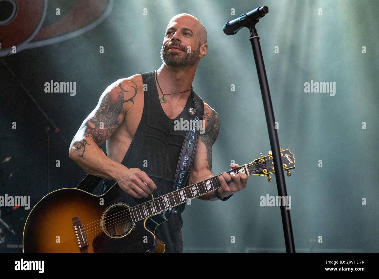Madison, USA. 04th Sep, 2022. Chris Daughtry of Daughtry during the ...