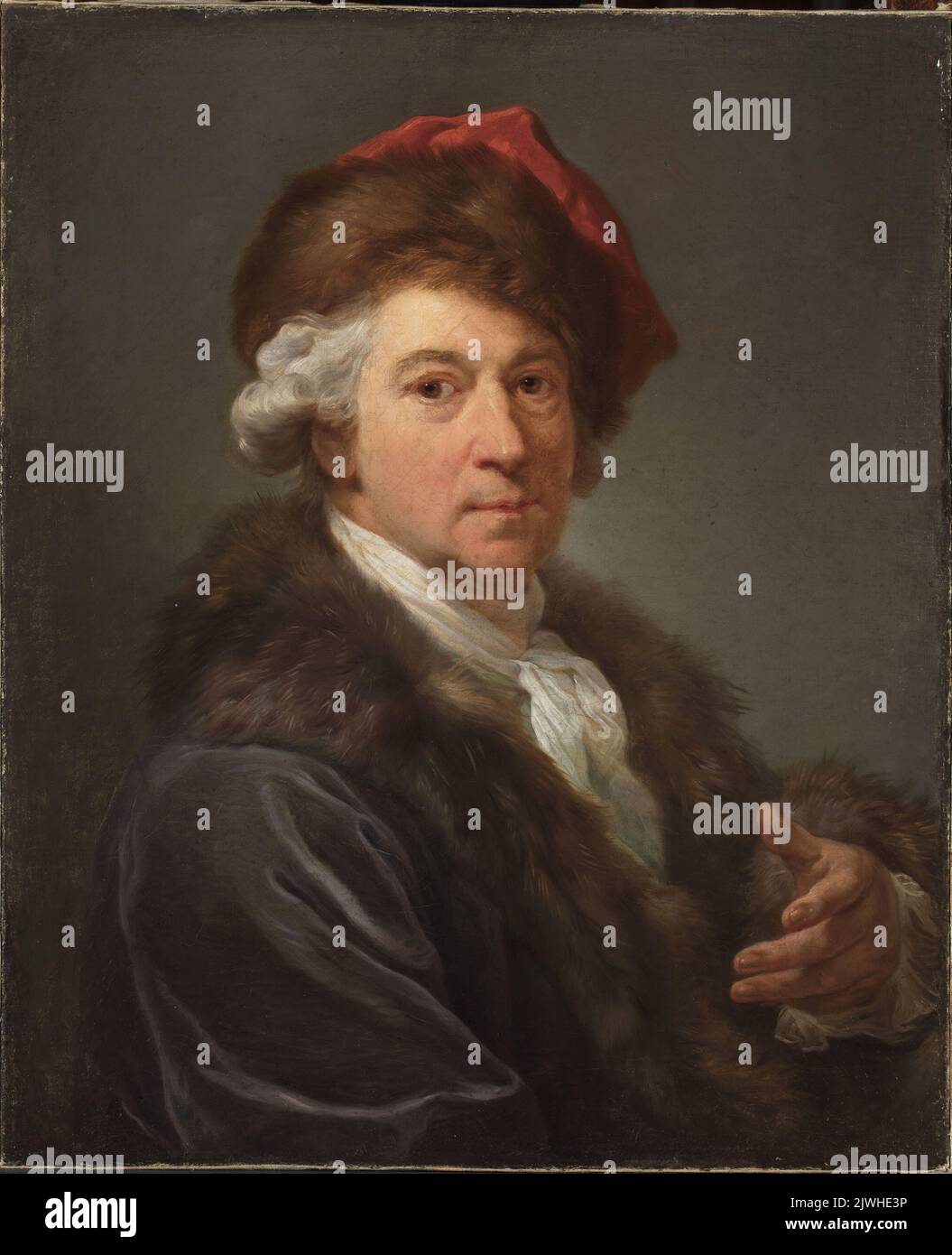 Self Portrait in “Konfederatka" Hat. Bacciarelli, Marcello (1731-1818 ...