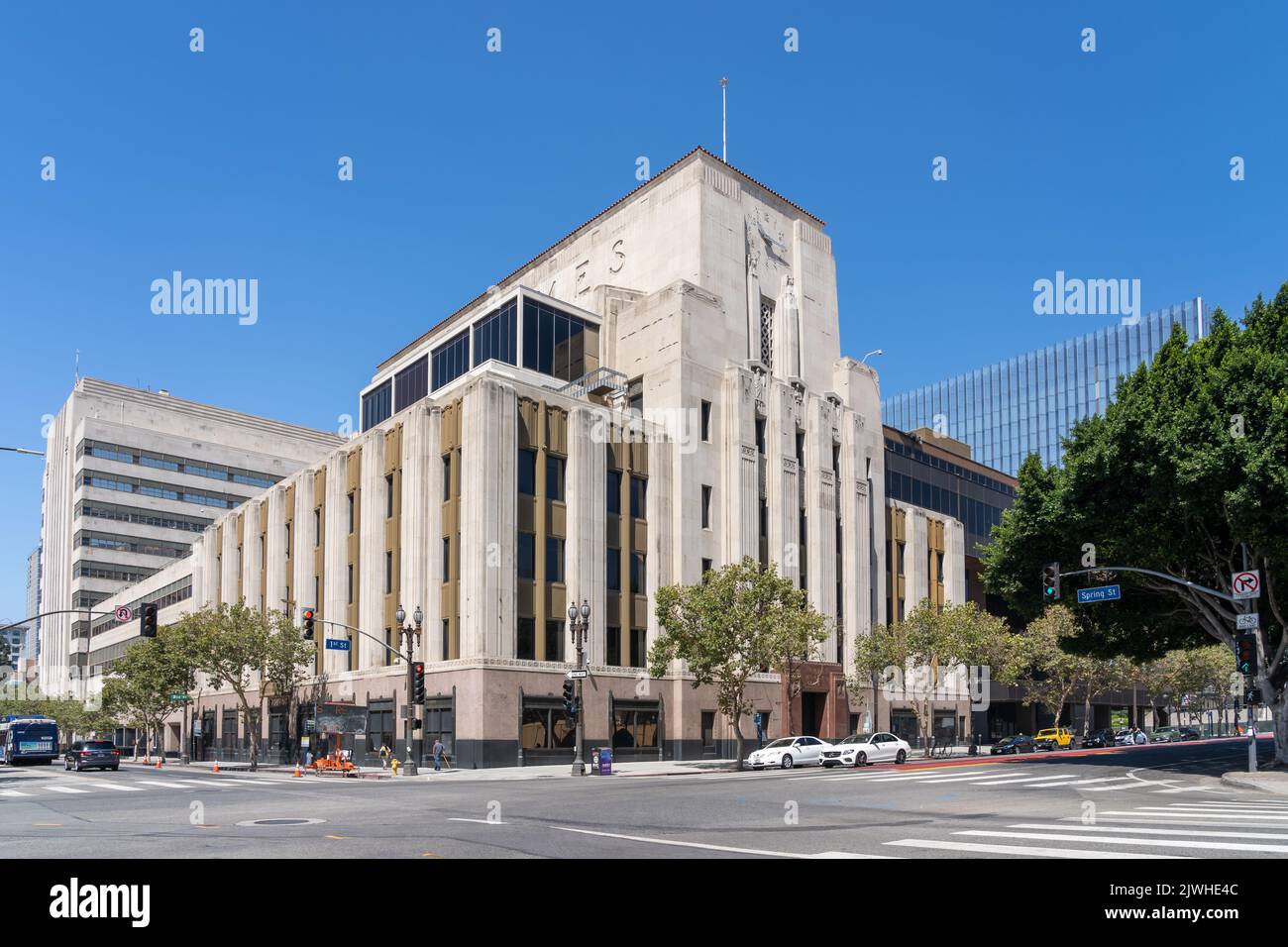 Los Angeles, CA, USA - July 11, 2022: The Los Angeles Times Building in Los Angeles, CA Stock ...