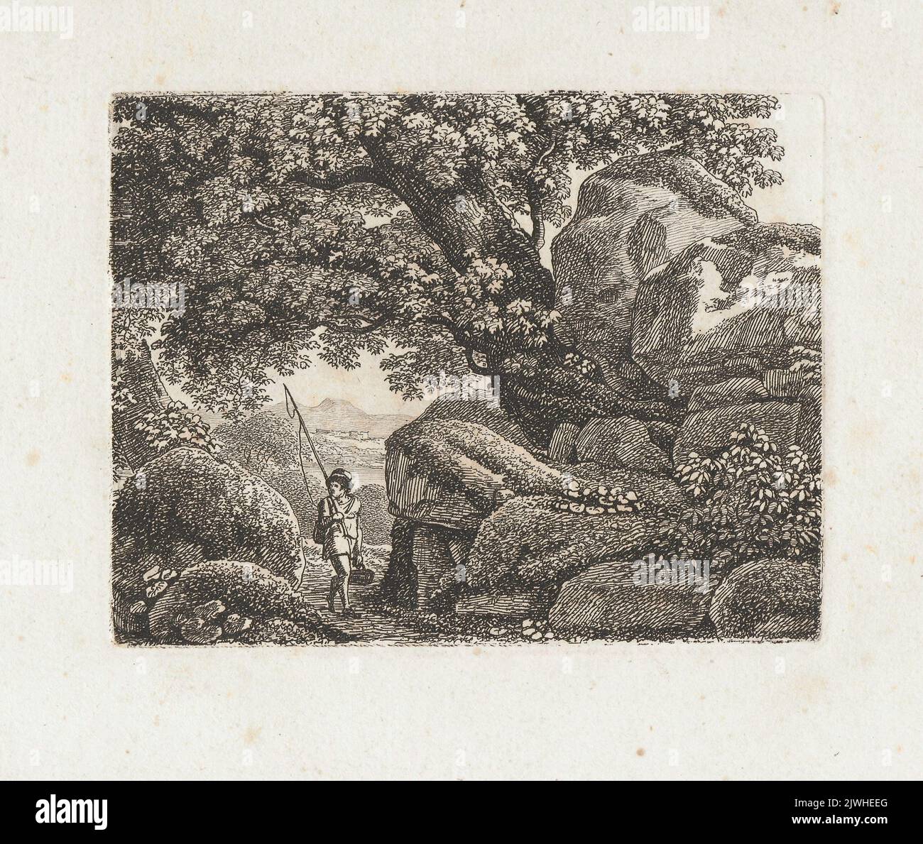 Landschaft mit Fischer. Reinhart, Johann Christian (1761-1847), graphic ...