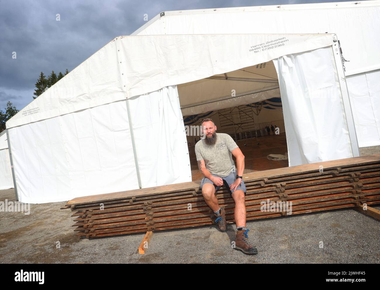 03 September 2022, Bavaria, Maierhöfen: Thomas Holzer, head of the ...