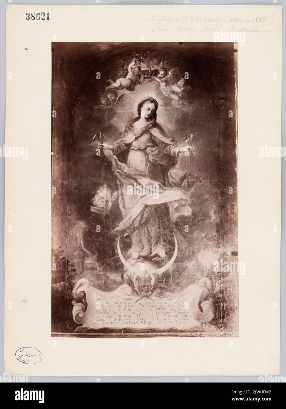 Photograph of painting: `Holy Mother the Merciful`. Painting from the ...