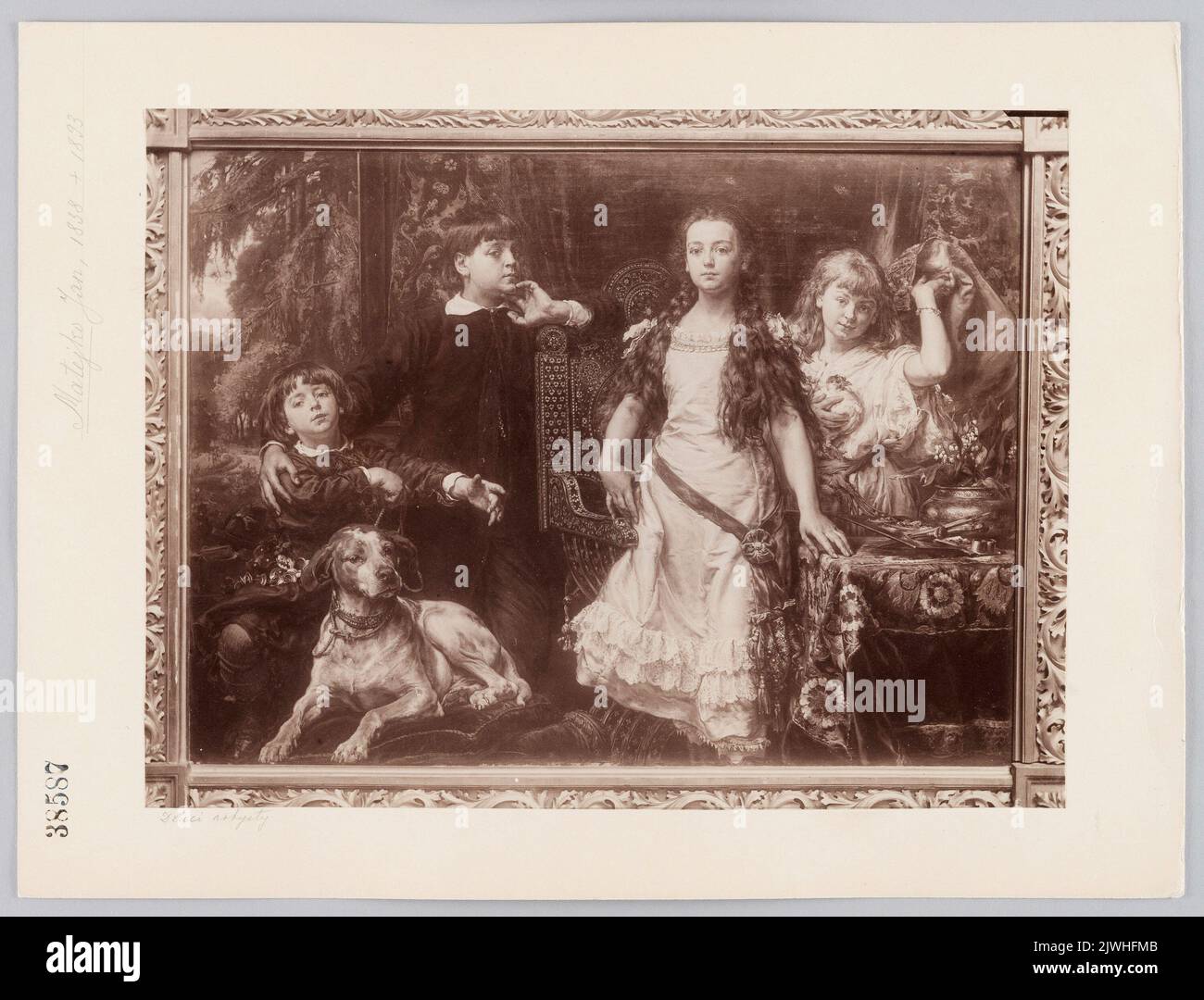 Photograph of painting: Jan Matejko (1838-1893),`Dzieci artysty` [The ...