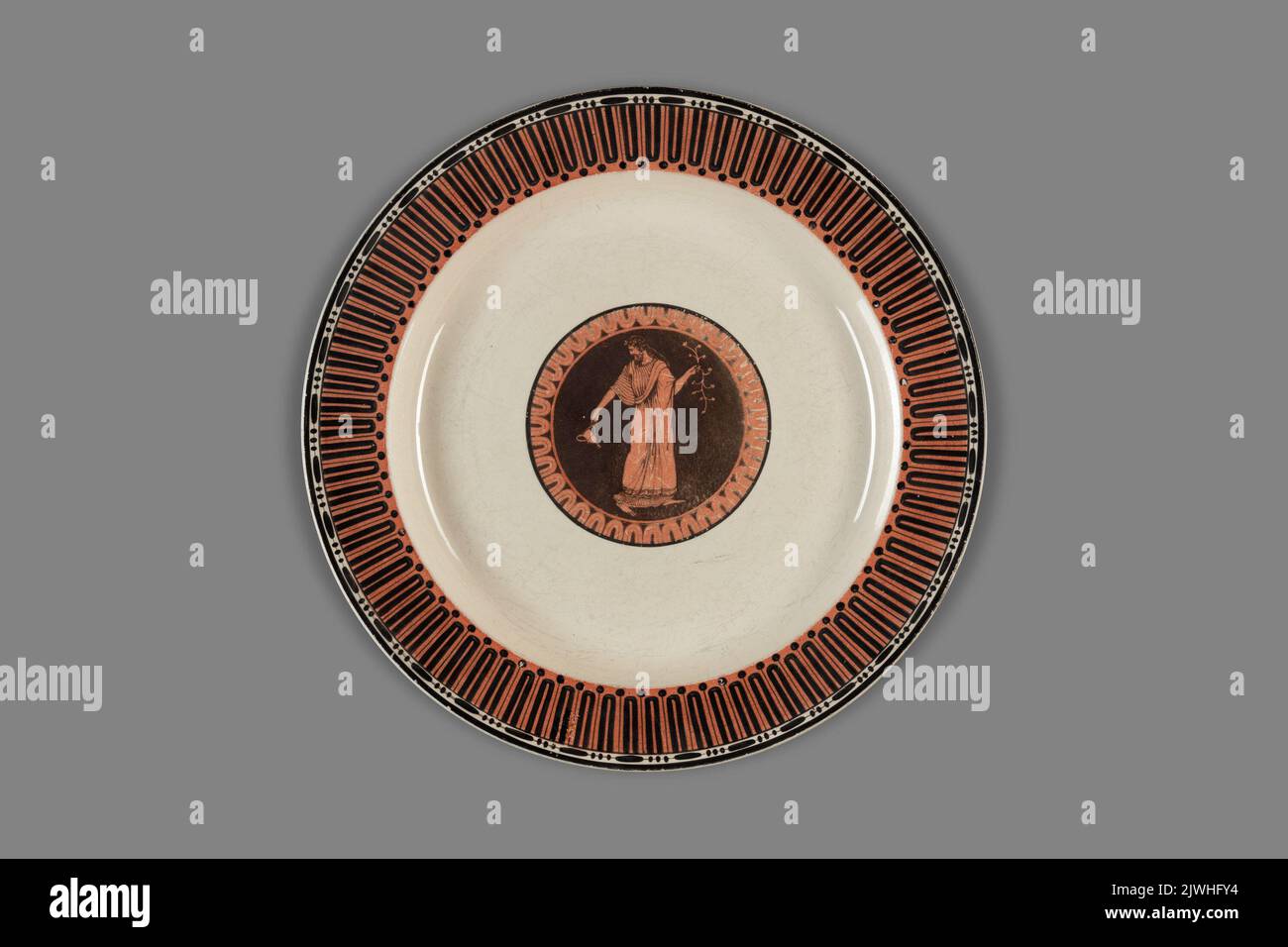 Dinner plate with Etruscan decoration. Wedgwood, Josiah (1730-1795 ...
