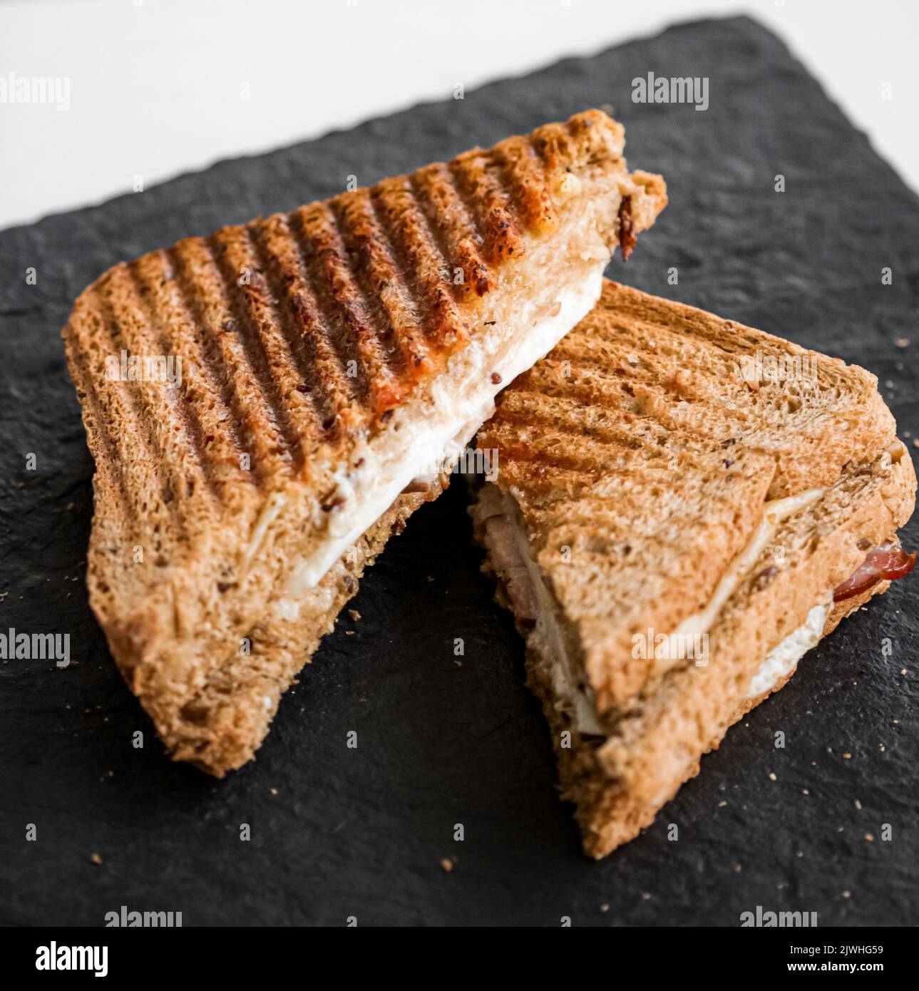 Food and snack, grilled cheese sandwiches, close-up Stock Photo - Alamy