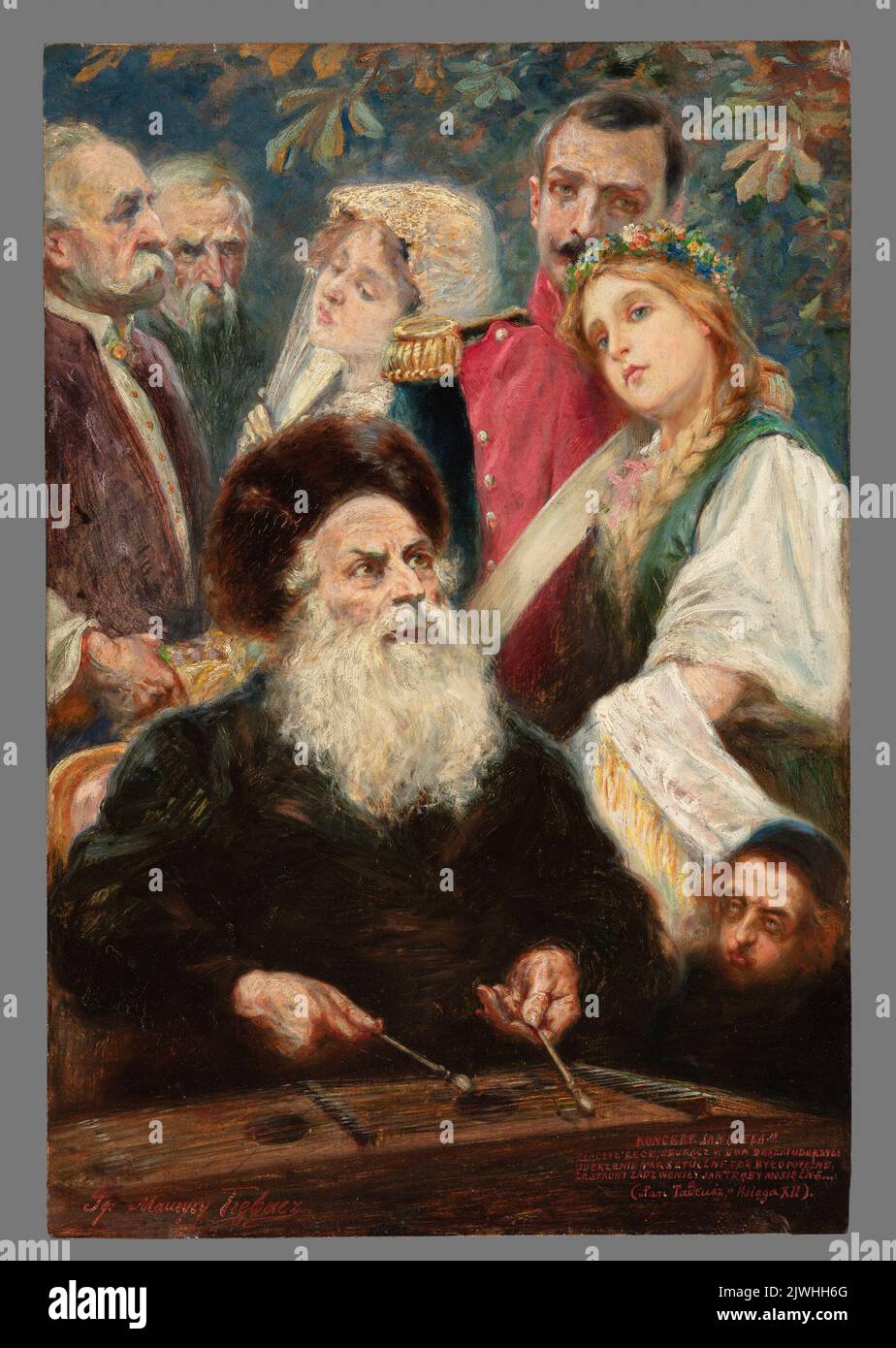 Cimbalom player. Trębacz, Maurycy (1861-1941), painter Stock Photo - Alamy