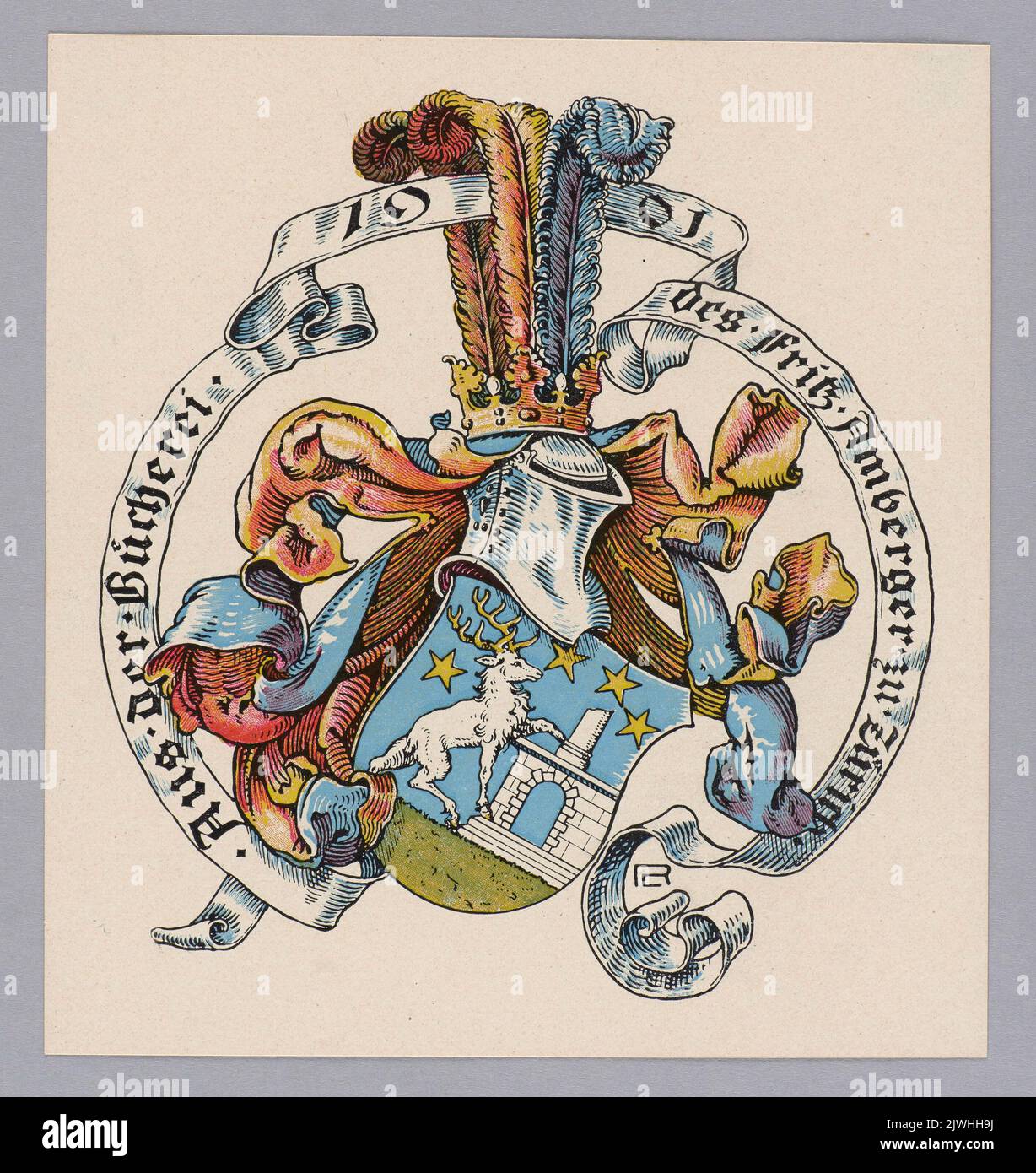 [Bookplate:] Aus der Bücherei des Fritz Amberger zu Zürich. Rheude ...